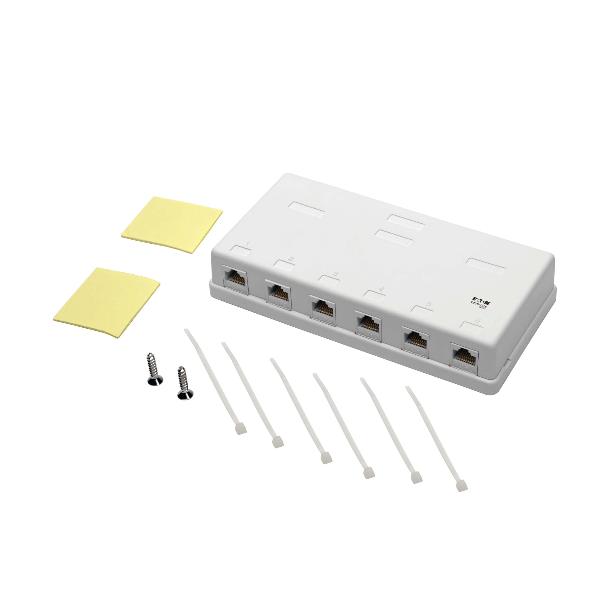 Pre-Configured Unshielded Cat6 6-Port Surface-Mount Box | Eaton