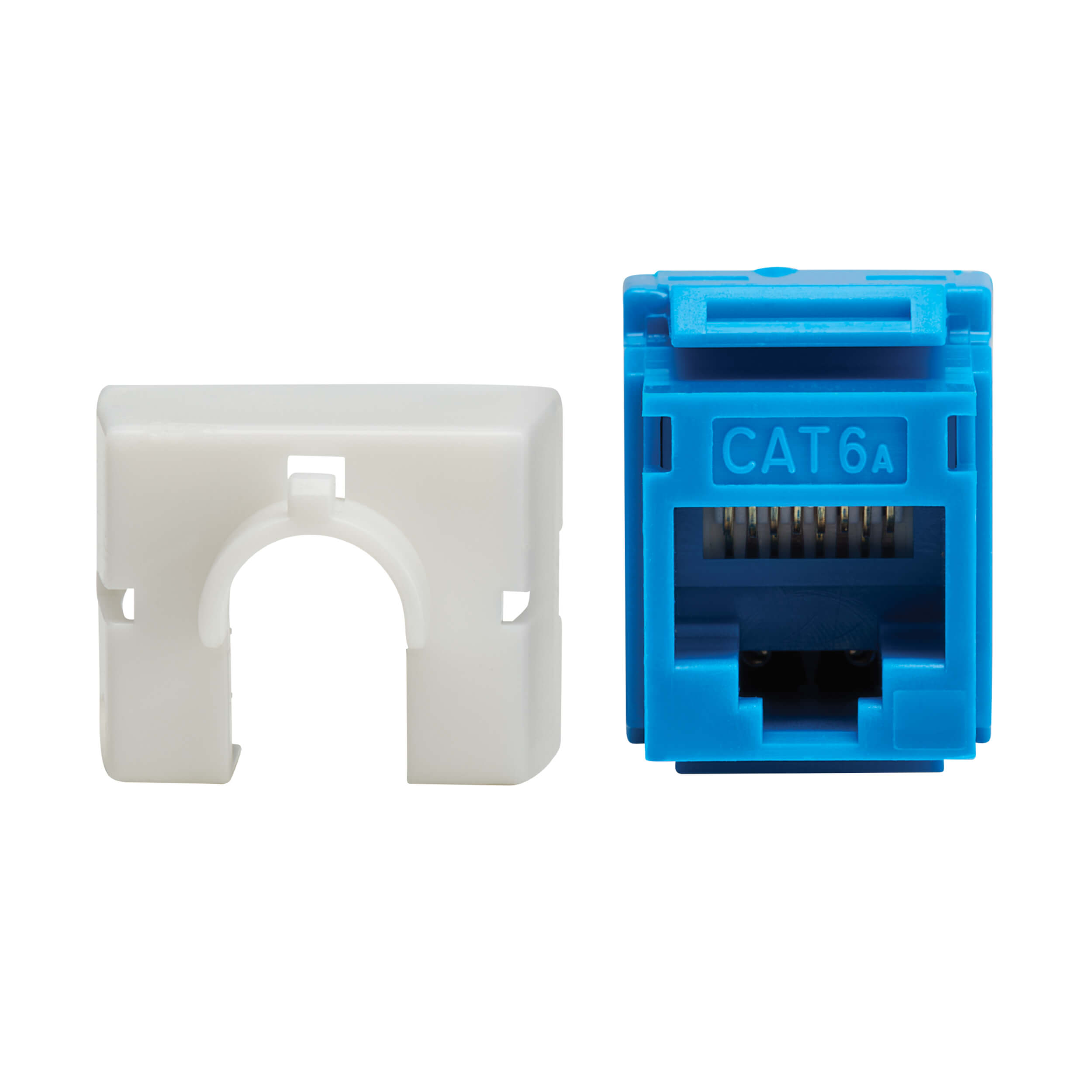 Cat6a Keystone Jack, 4PPoE, 110 Krone, RJ45, Blue, TAA | Eaton