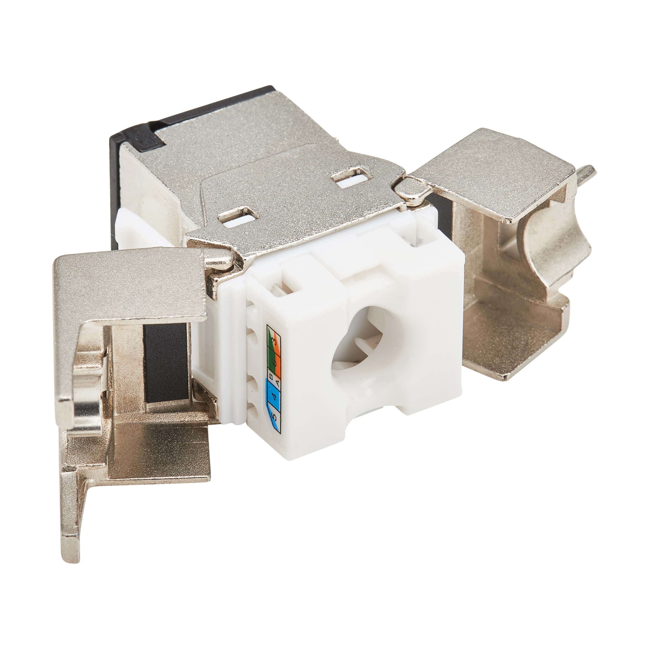 Cat8 STP Shielded Tool-Free Keystone RJ45 Jack, 568A/B | Eaton