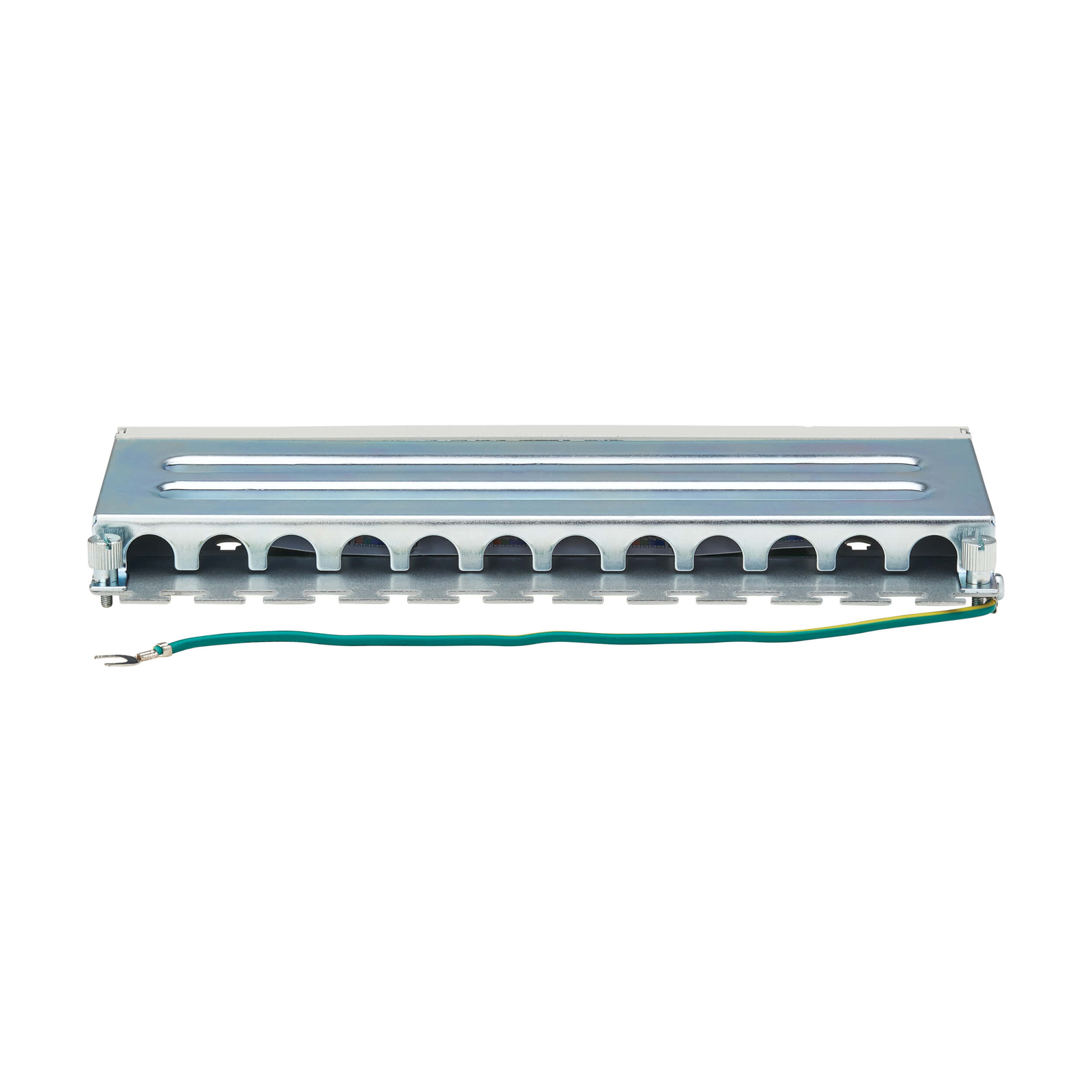 8-Port Cat6a Patch Panel, DIN Mount, Desktop, 110/Krone | Eaton