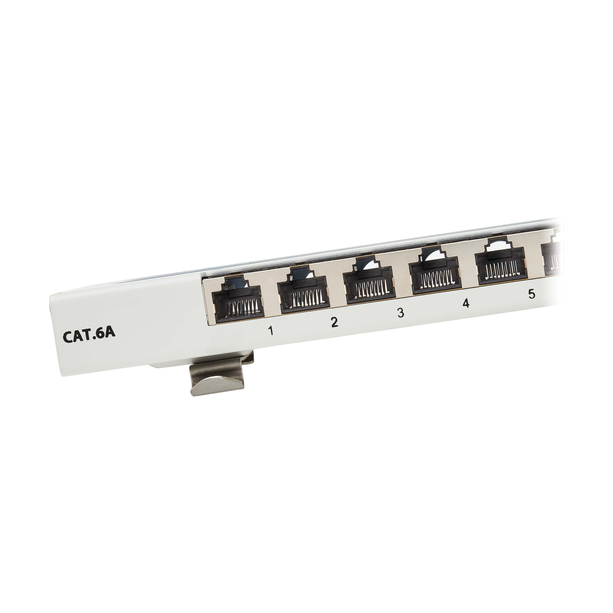 8-Port Cat6a Patch Panel, DIN Mount, Desktop, 110/Krone | Eaton