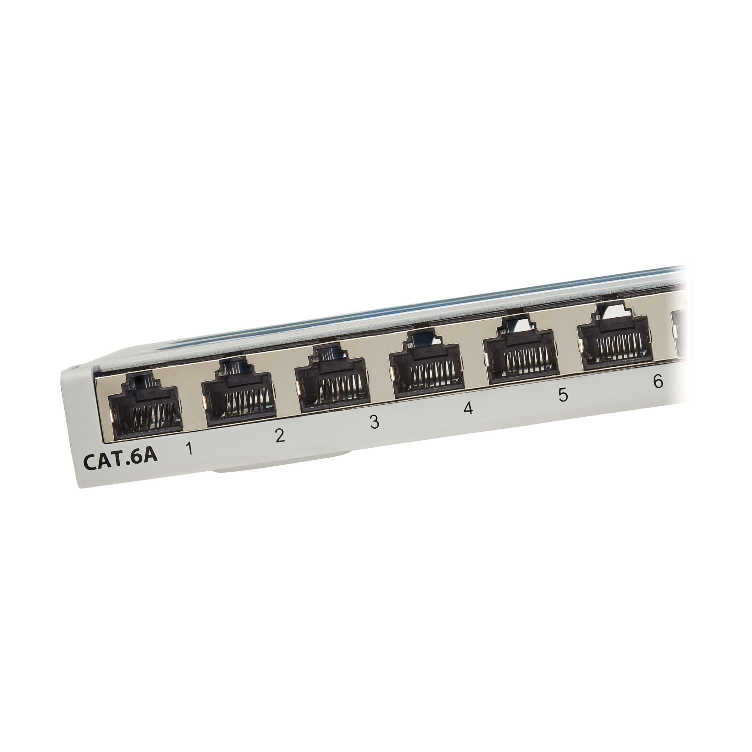 12-Port Cat6a Patch Panel, DIN Mount, Wall-Mount, 110/Krone | Eaton