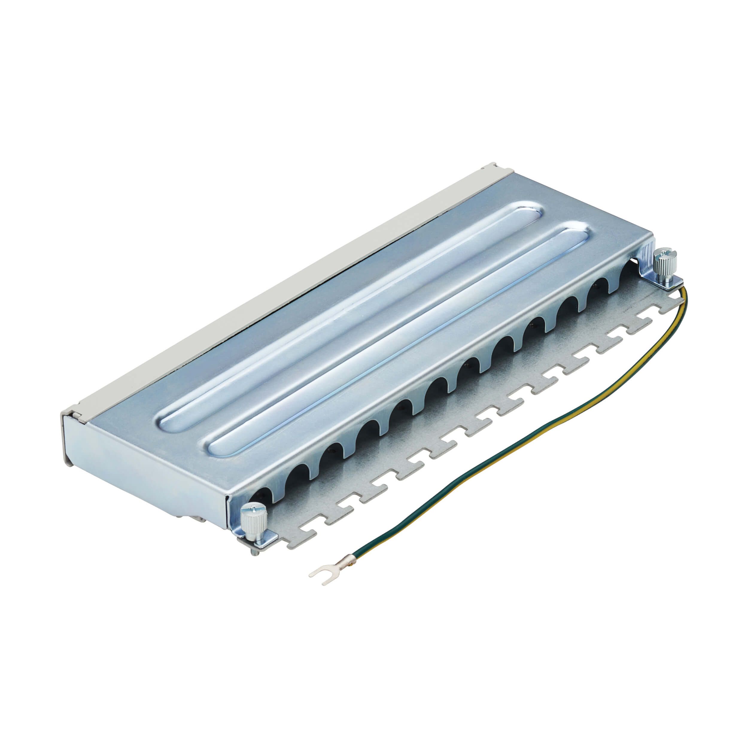 12-Port Cat6a Patch Panel, DIN Mount, Wall-Mount, 110/Krone | Eaton