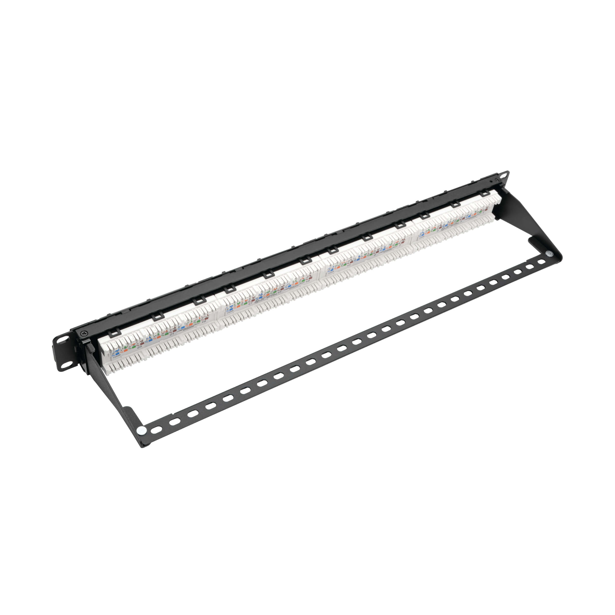 24-Port 1U Rack-Mount Cat6a Patch Panel, RJ45 | Eaton