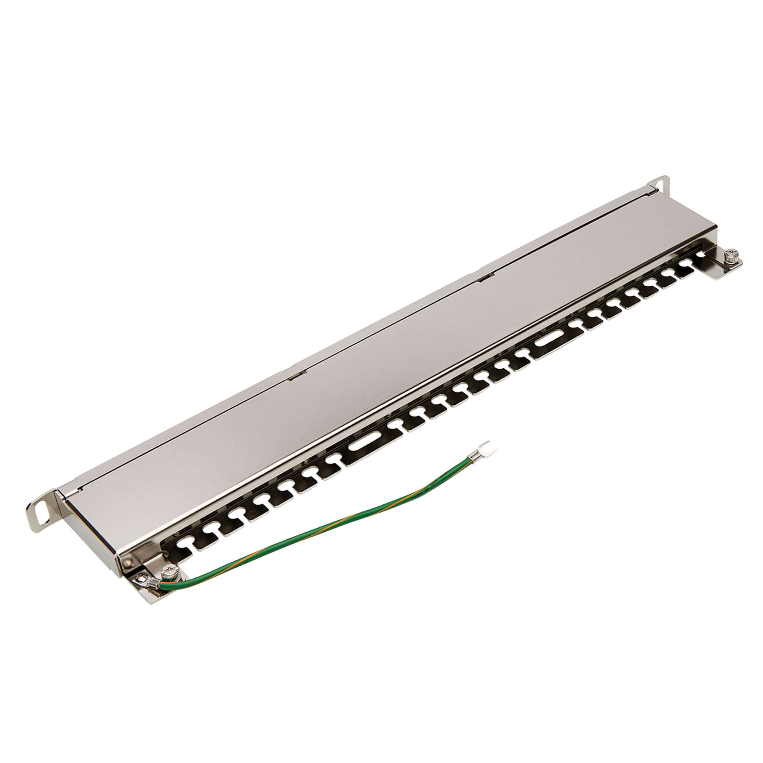 Cat5e/Cat6 24-Port Patch Panel, Shielded, RJ45, Rack Mount | Eaton
