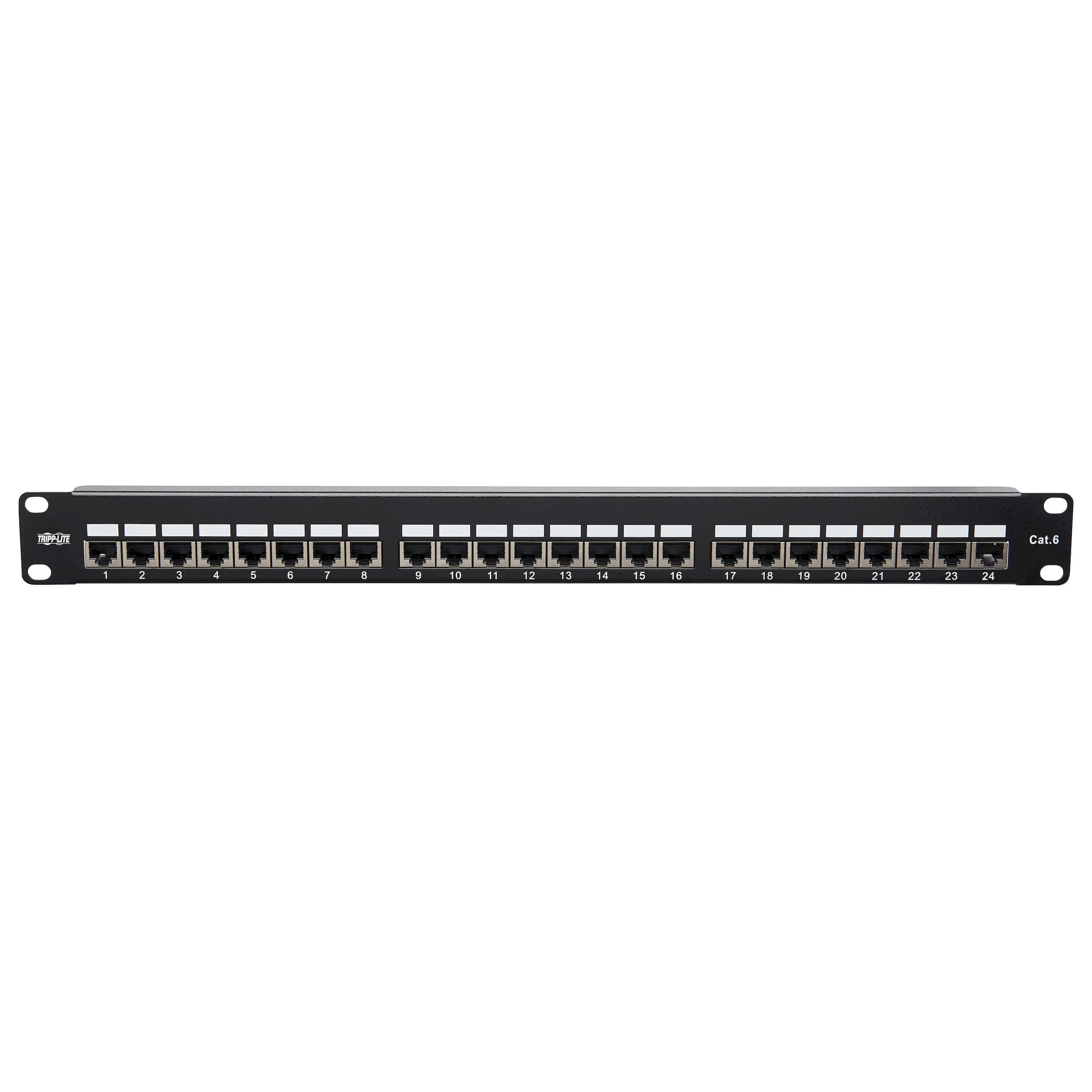 Cat5e Cat6 24-Port Patch Panel, Shielded, RJ45, Rack-Mount | Eaton