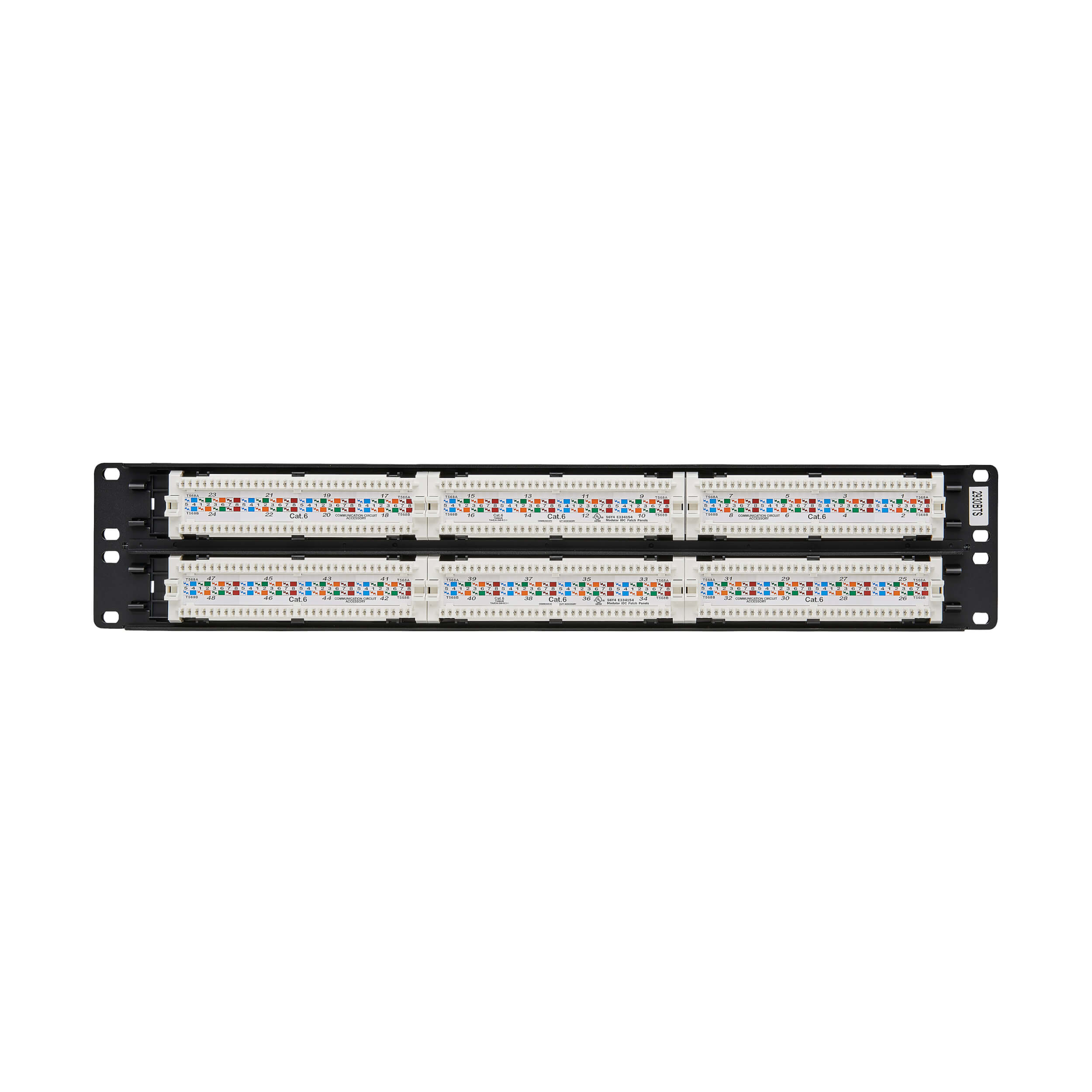 48-Port 1U Rack-Mount Cat6 Cat5 110 Patch Panel, RJ45 | Eaton
