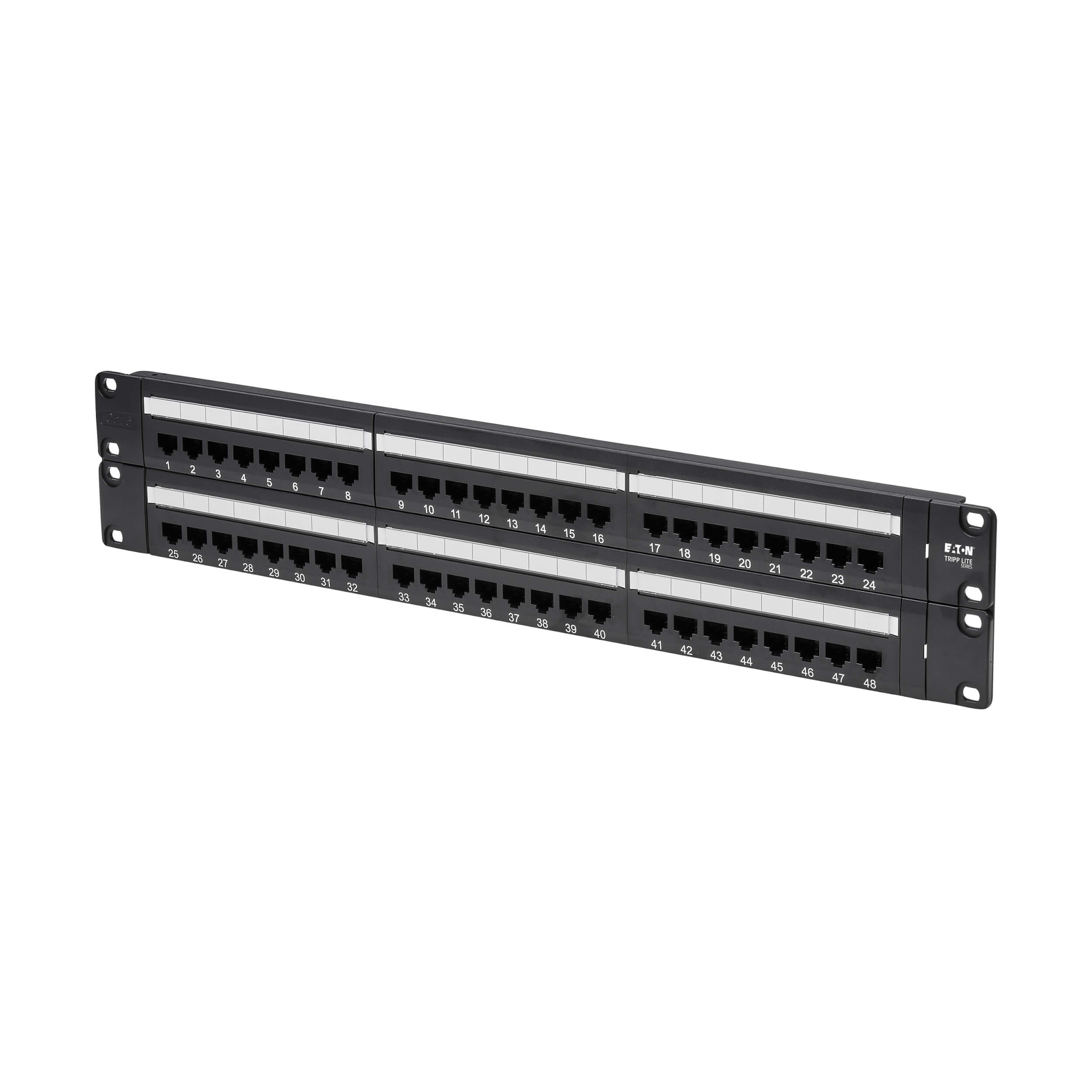 48-Port 1U Rack-Mount Cat6 Cat5 110 Patch Panel, RJ45 | Eaton