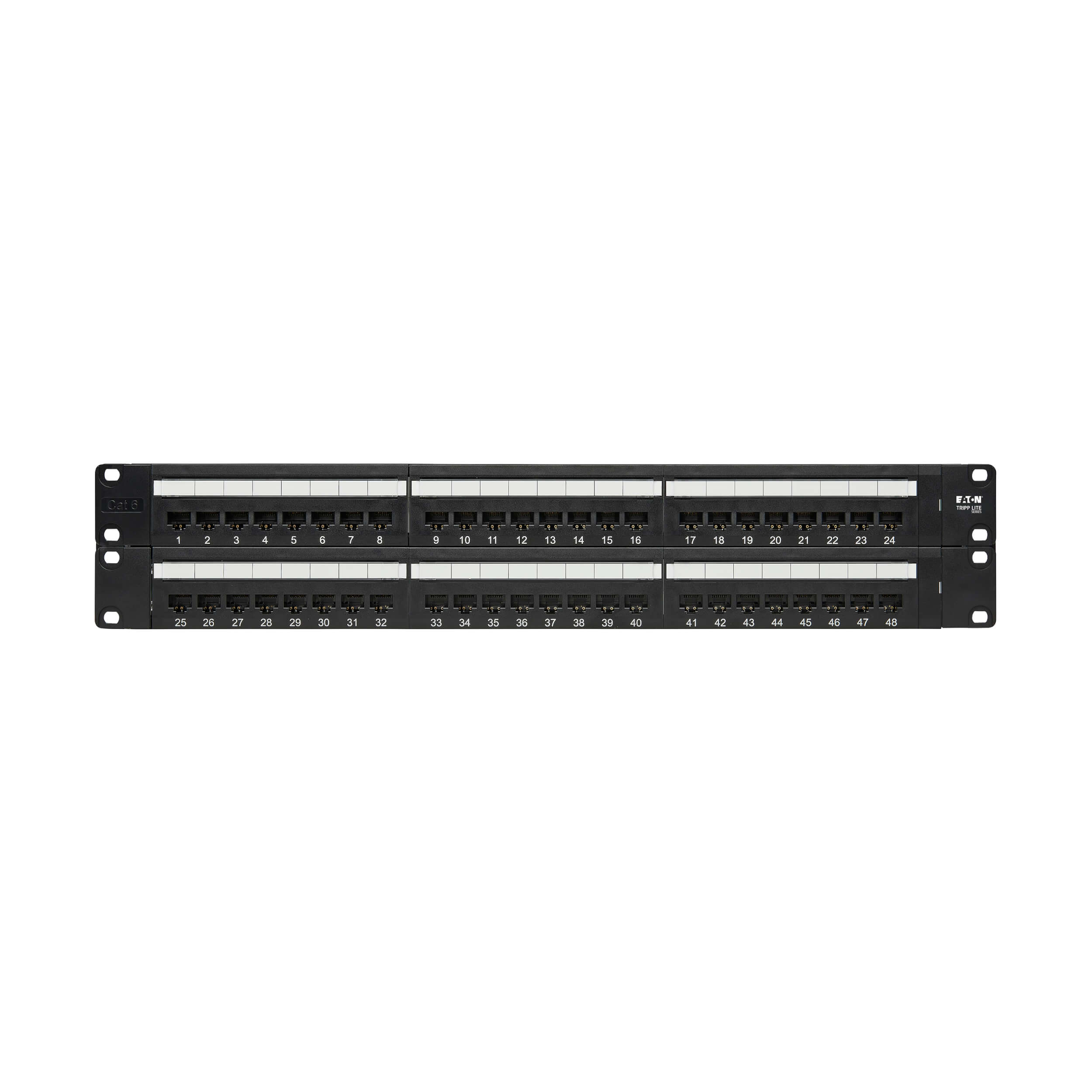 48-Port 1U Rack-Mount Cat6 Cat5 110 Patch Panel, RJ45 | Eaton