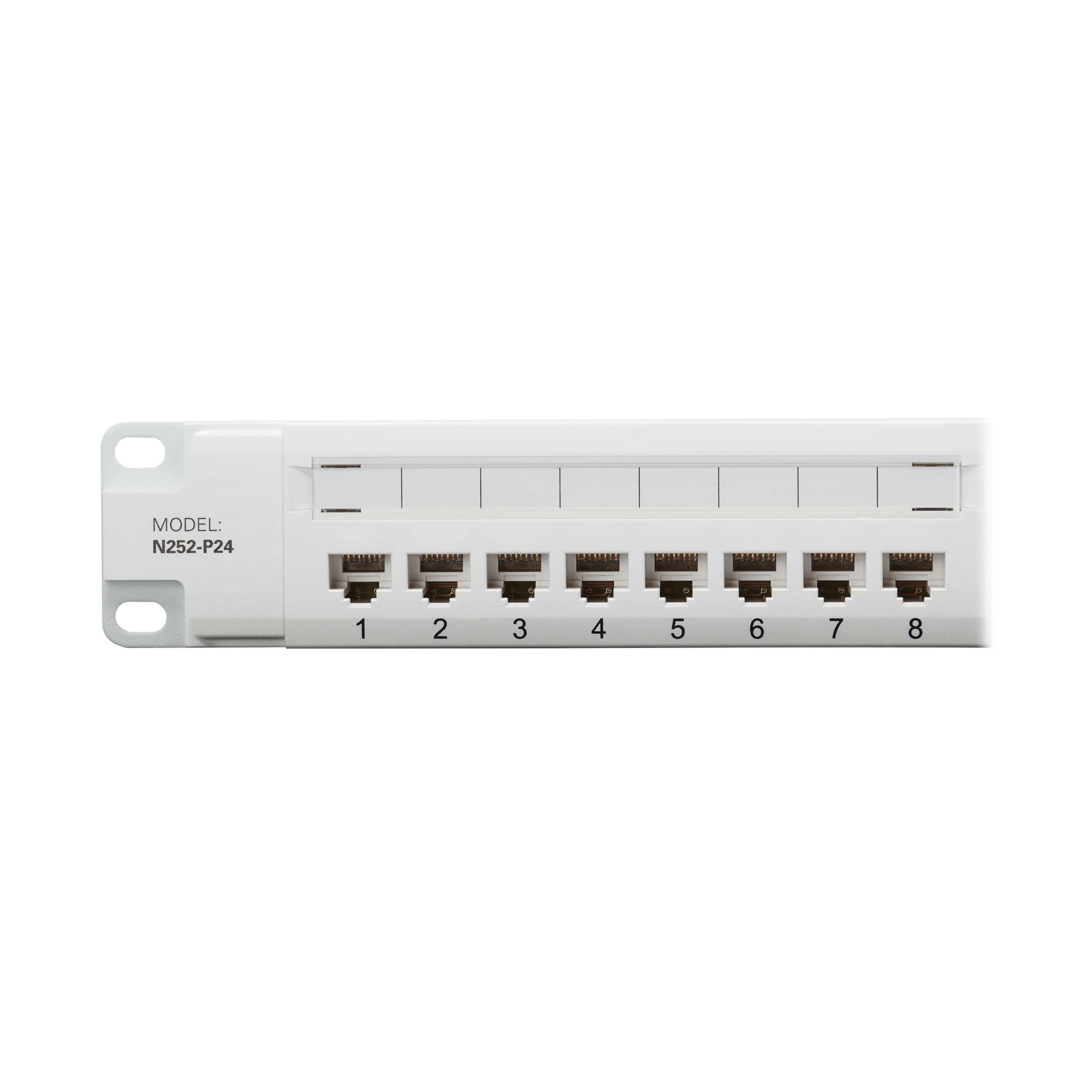 24-Port Cat6 Patch Panel, 4PPoE, 110 Krone, RJ45, 1U, White, TAA | Eaton