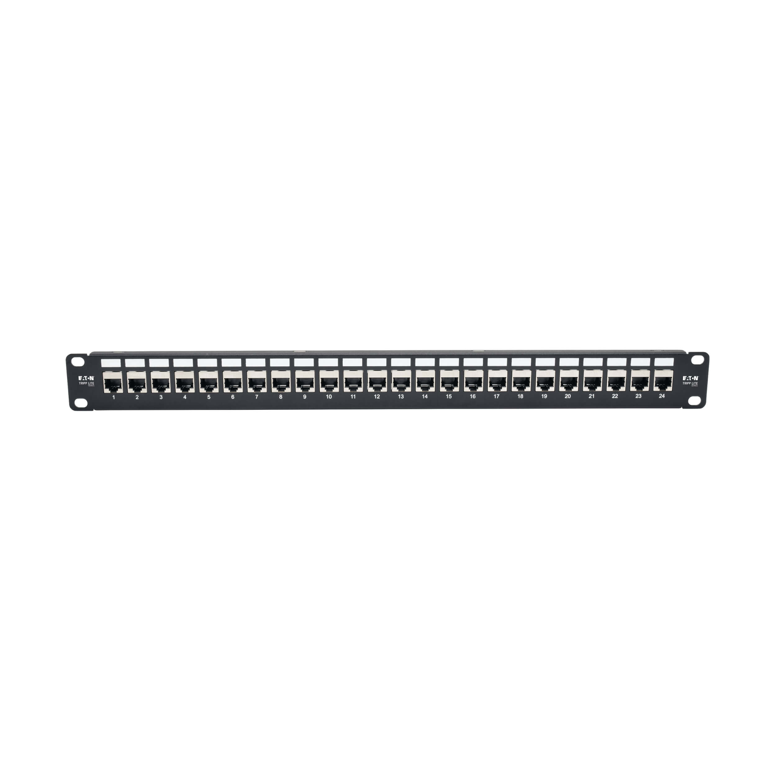 24-Port 1U Rack-Mount STP Shielded Cat6a Patch Panel | Eaton