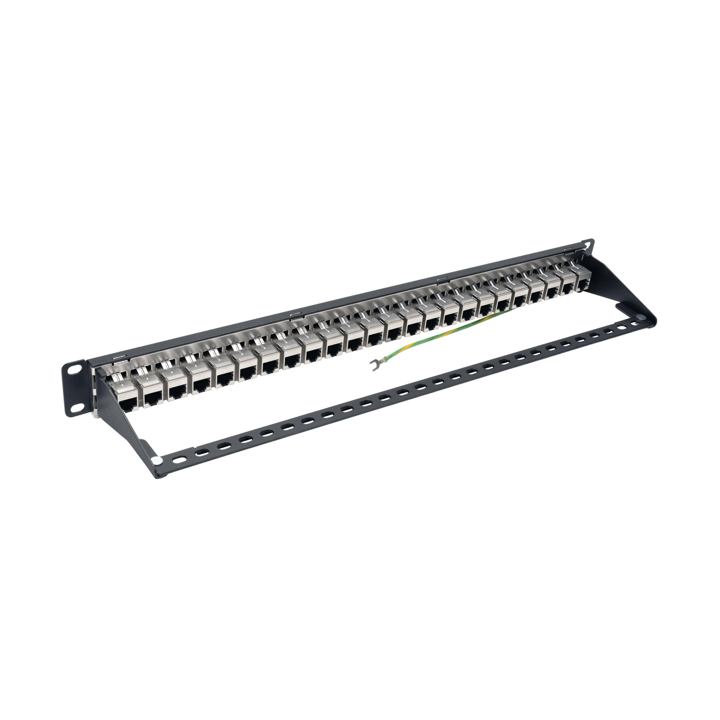 24-Port 1U Rack-Mount STP Shielded Cat6a Patch Panel | Eaton