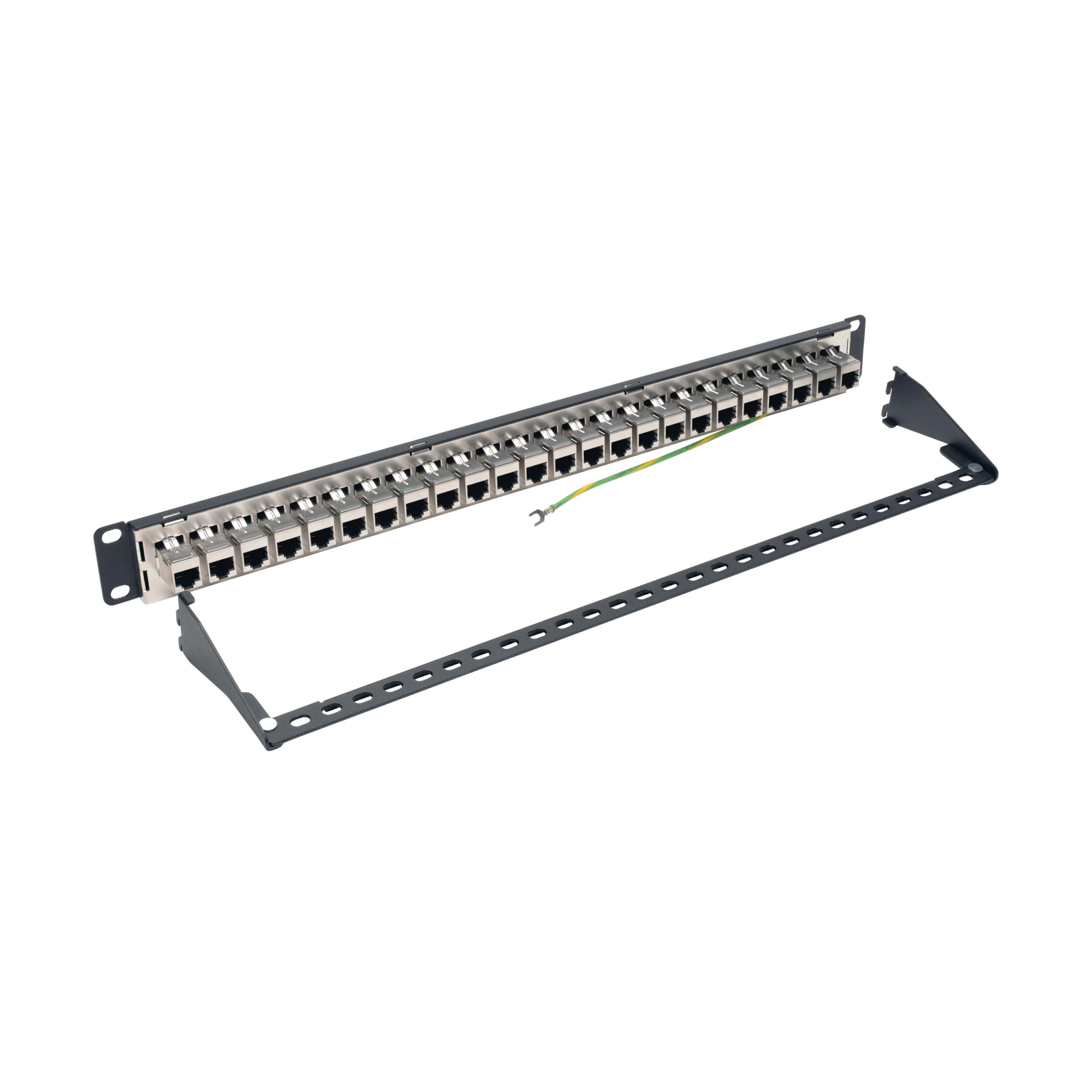 24-Port 1U Rack-Mount STP Shielded Cat6a Patch Panel | Eaton