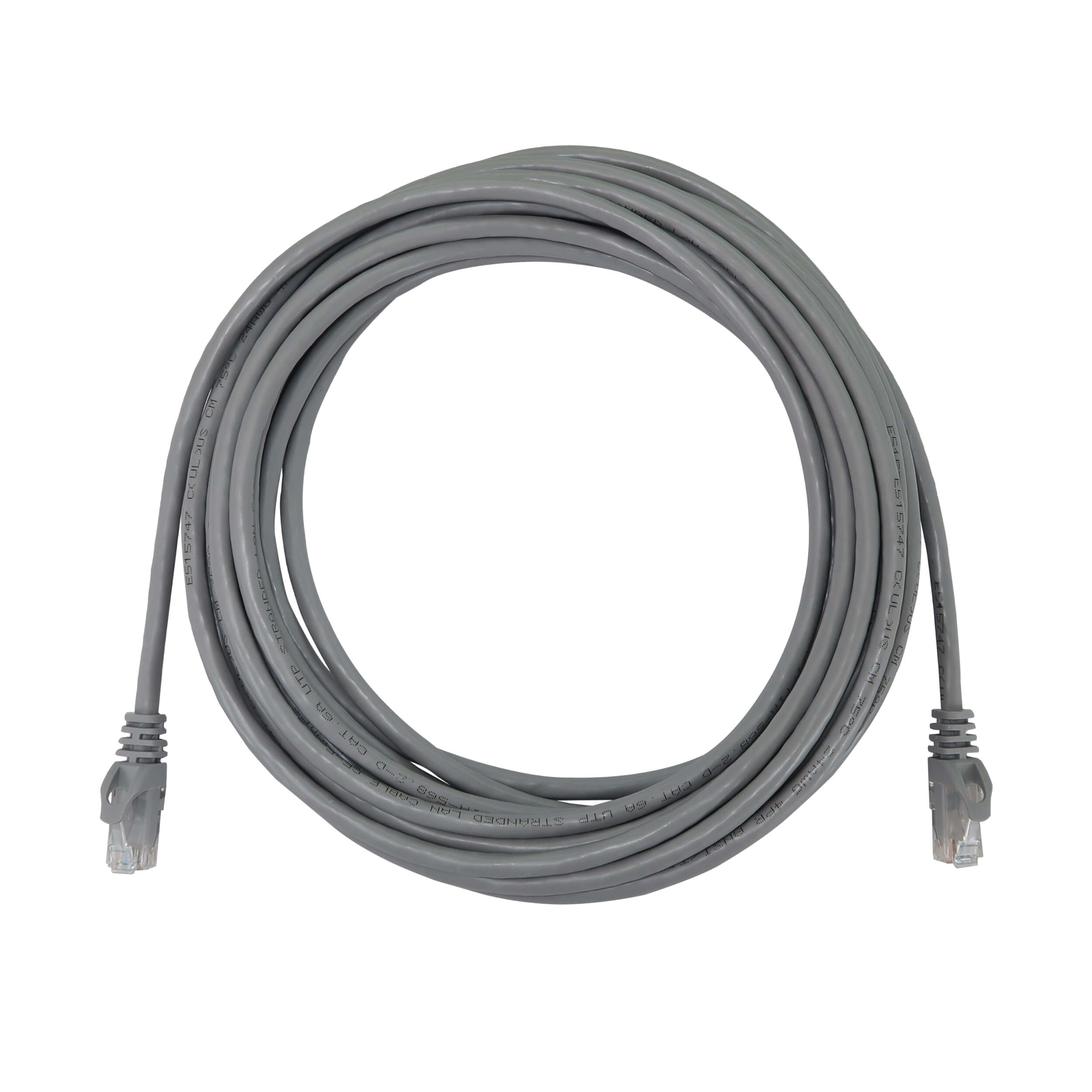 Cat6a, 10G, Ethernet Cable, Snagless, UTP, Gray, 25ft | Eaton