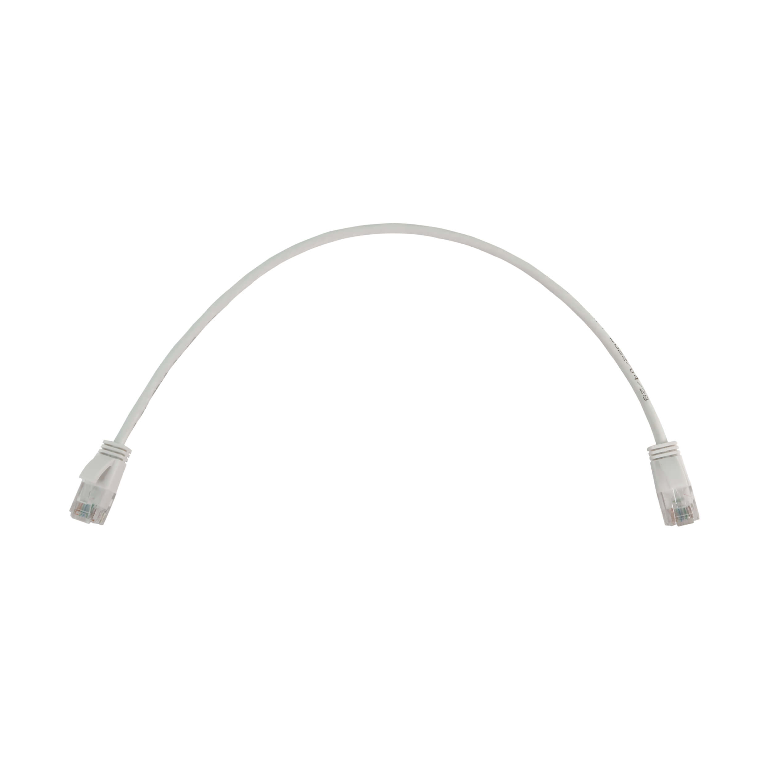 Cat6a, 10G, Ethernet Cable, Snagless, Slim, UTP, White, 1 ft | Eaton