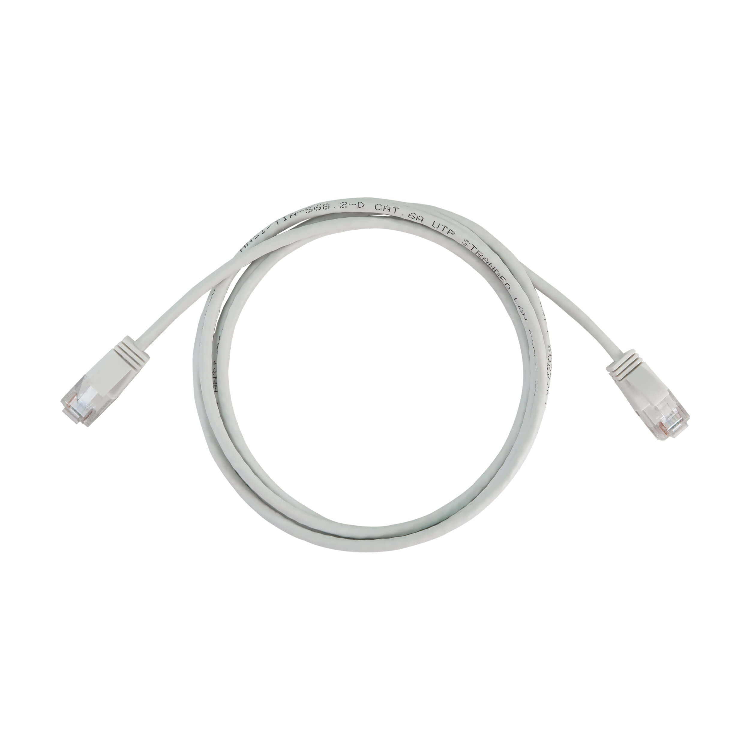 Cat6a, 10G, Ethernet Cable, Snagless, Slim, UTP, White, 5 ft | Eaton