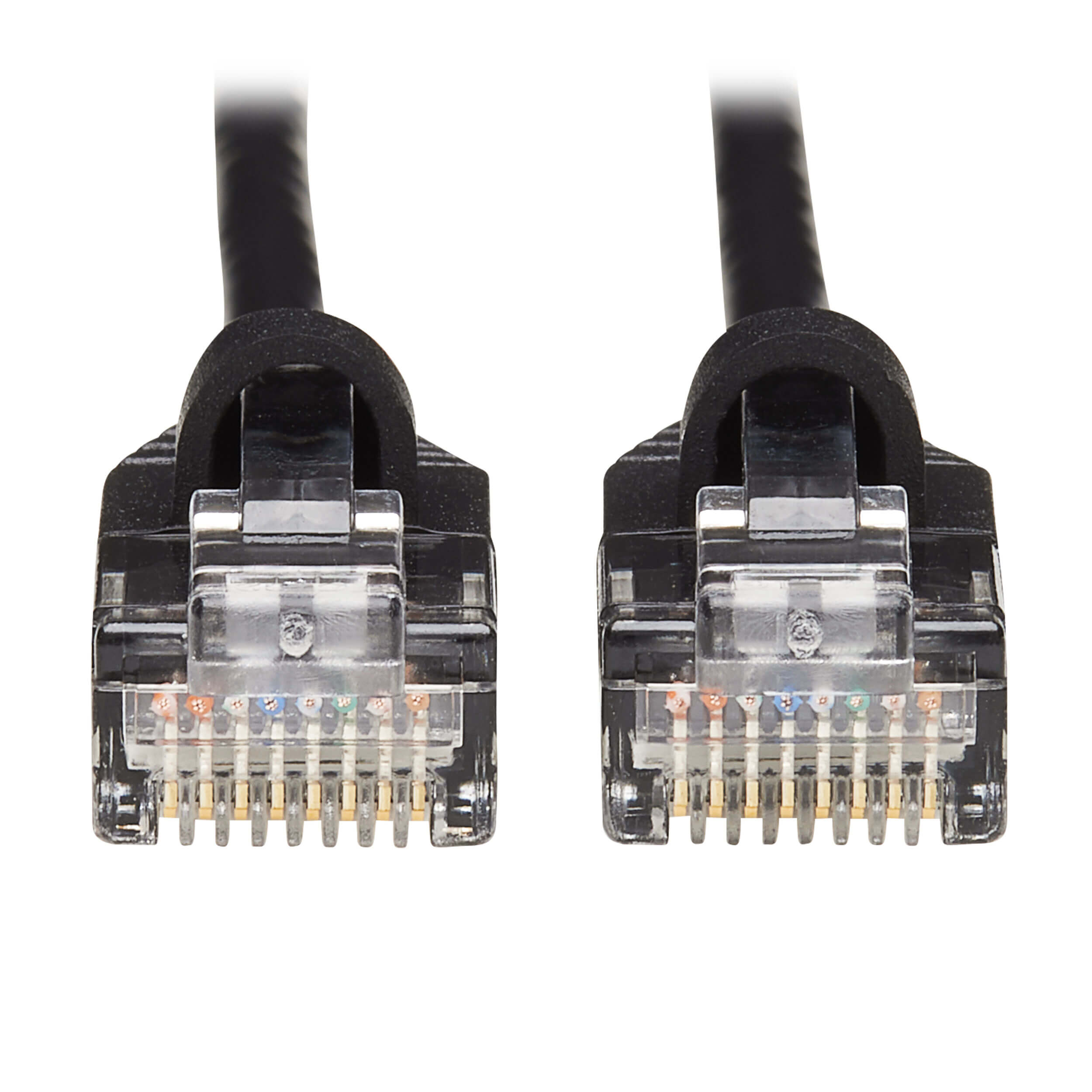 Cat6a Slim UTP Ethernet Cable (RJ45 M/M), 10G Snagless Molded Black, 10 ft. | Eaton