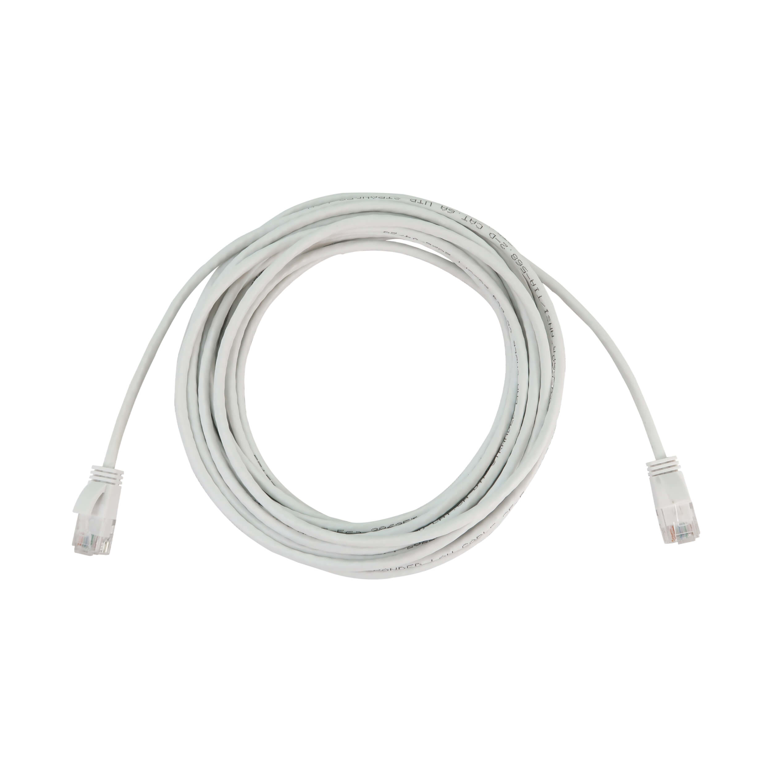 Cat6a, 10G, Ethernet Cable, Snagless, Slim, UTP, White, 15 ft | Eaton
