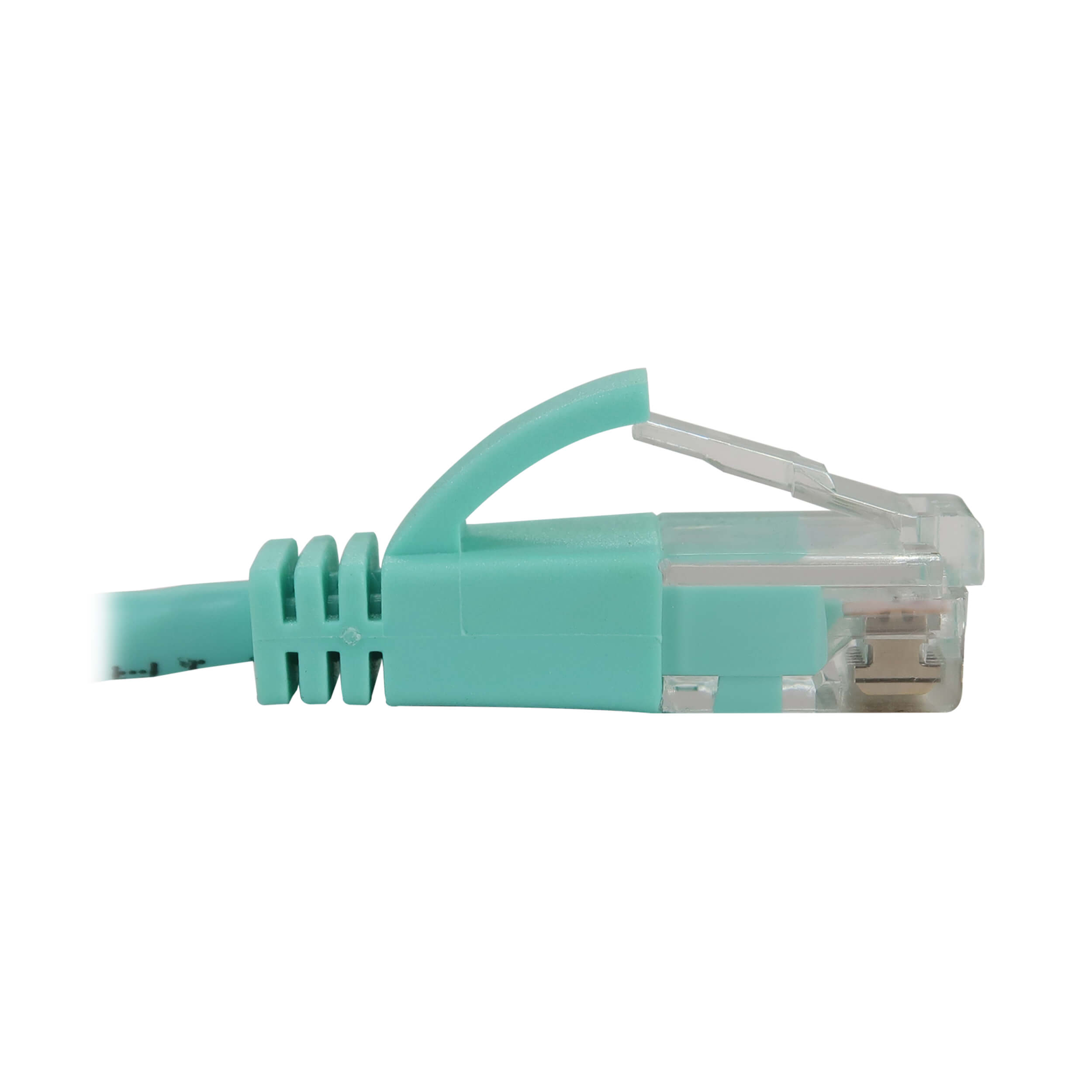 Cat6a, 10G, Ethernet Cable, Snagless, Slim, UTP, Aqua, 25 ft | Eaton