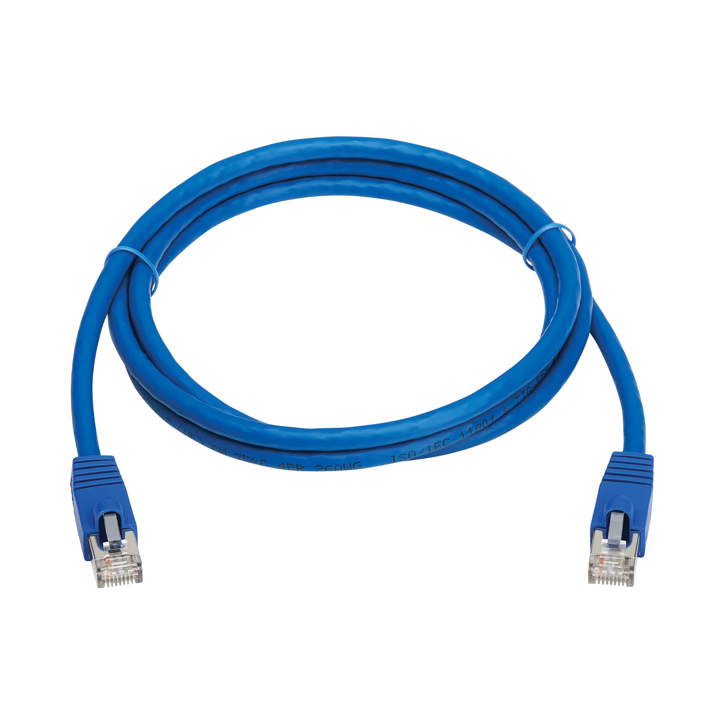 Cat8 Shielded Ethernet SSTP Patch Cable, 40G, Blue, 6-ft. | Eaton