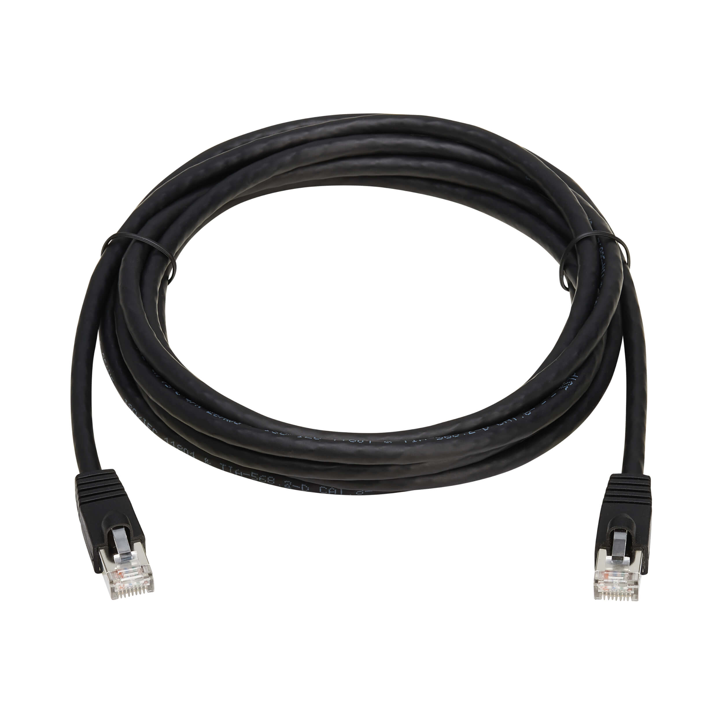 Cat8 Shielded Ethernet SSTP Patch Cable, 40G, Black, 10-ft. | Eaton