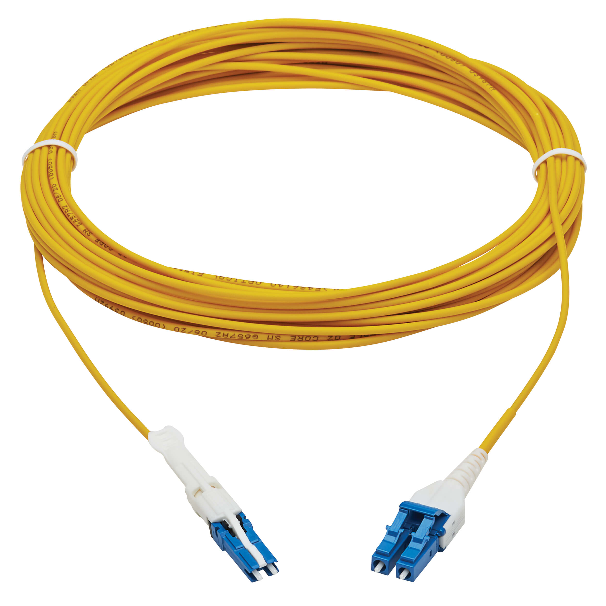 Duplex Singlemode 9/125 Fiber Patch Cable (CS/LC), Yellow, 10 m | Eaton