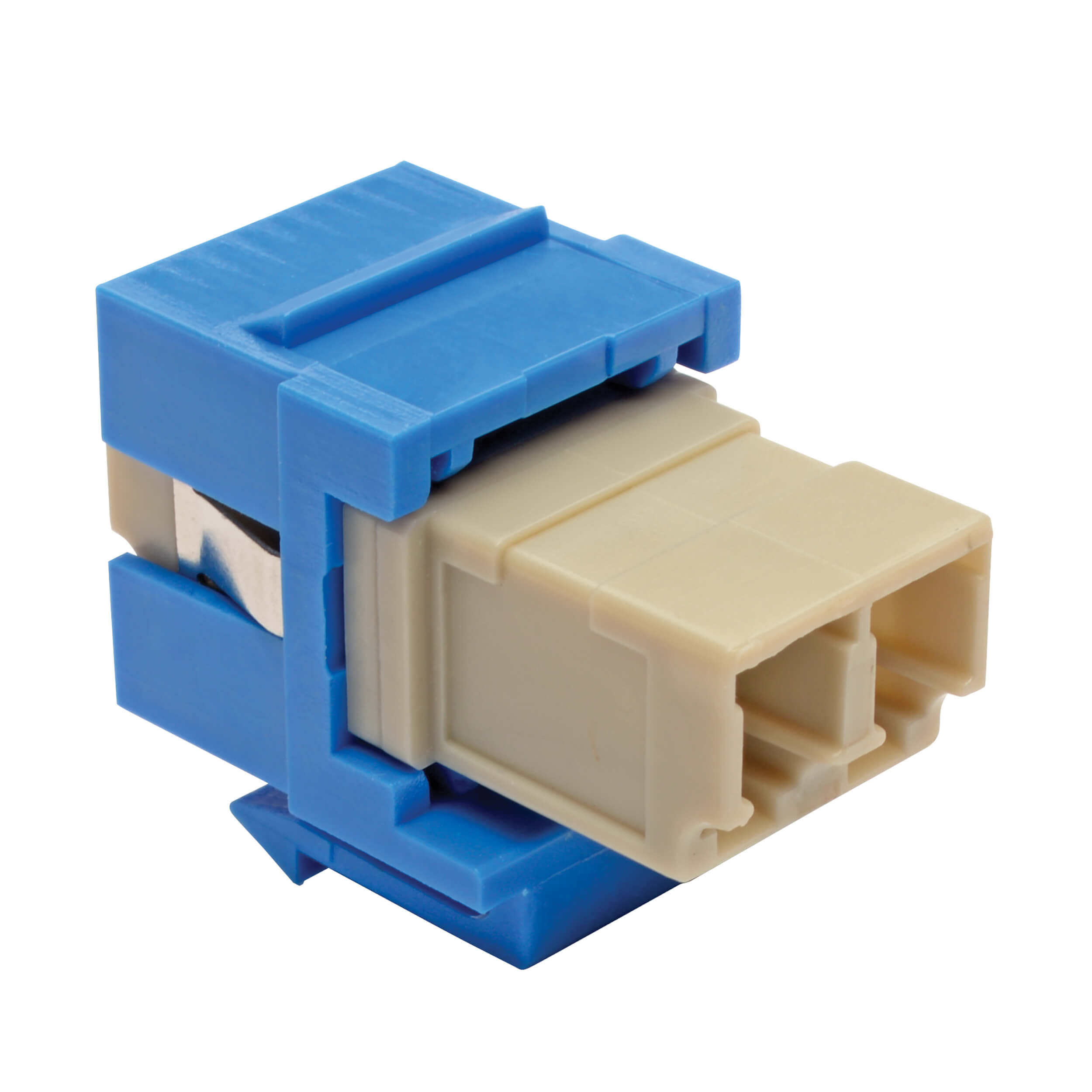 LC to LC Coupler, Multimode, Duplex, Keystone Jack, Blue | Eaton