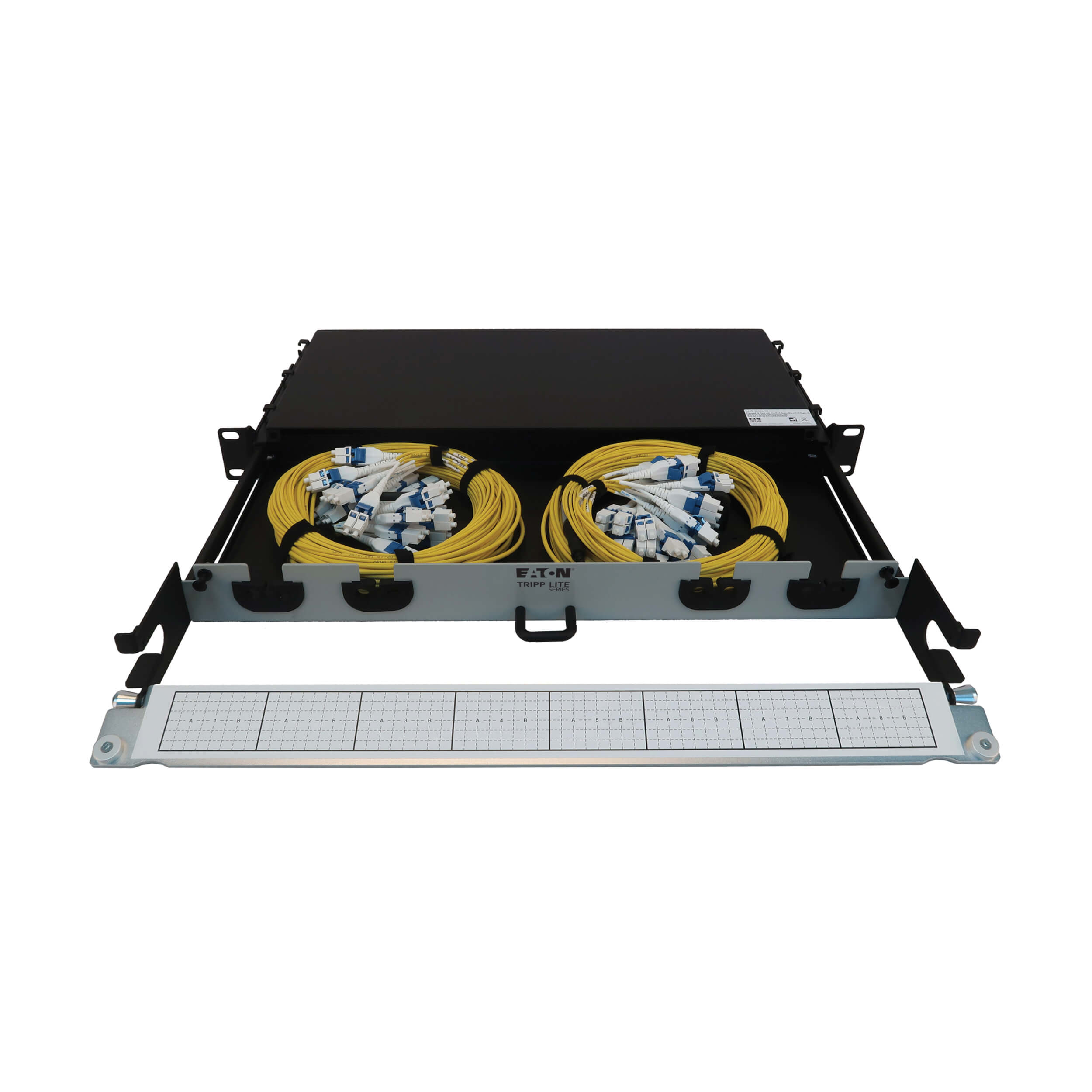 1U Preloaded Fiber Panel, LC-LC 24F Cable, OS2, 10M | Eaton