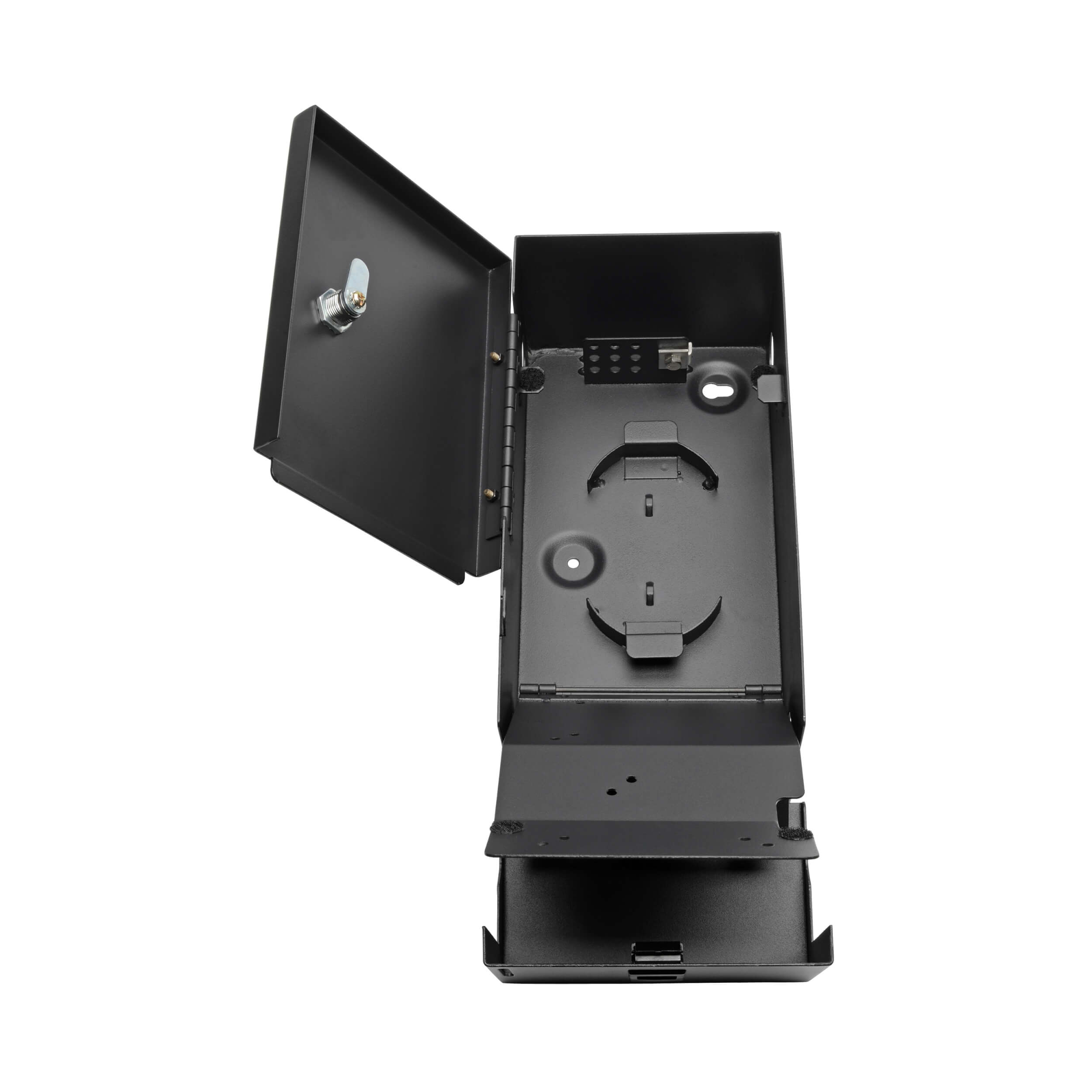 Wall-Mount Fiber Optic Distribution Enclosure, 2-Panel Capacity | Eaton