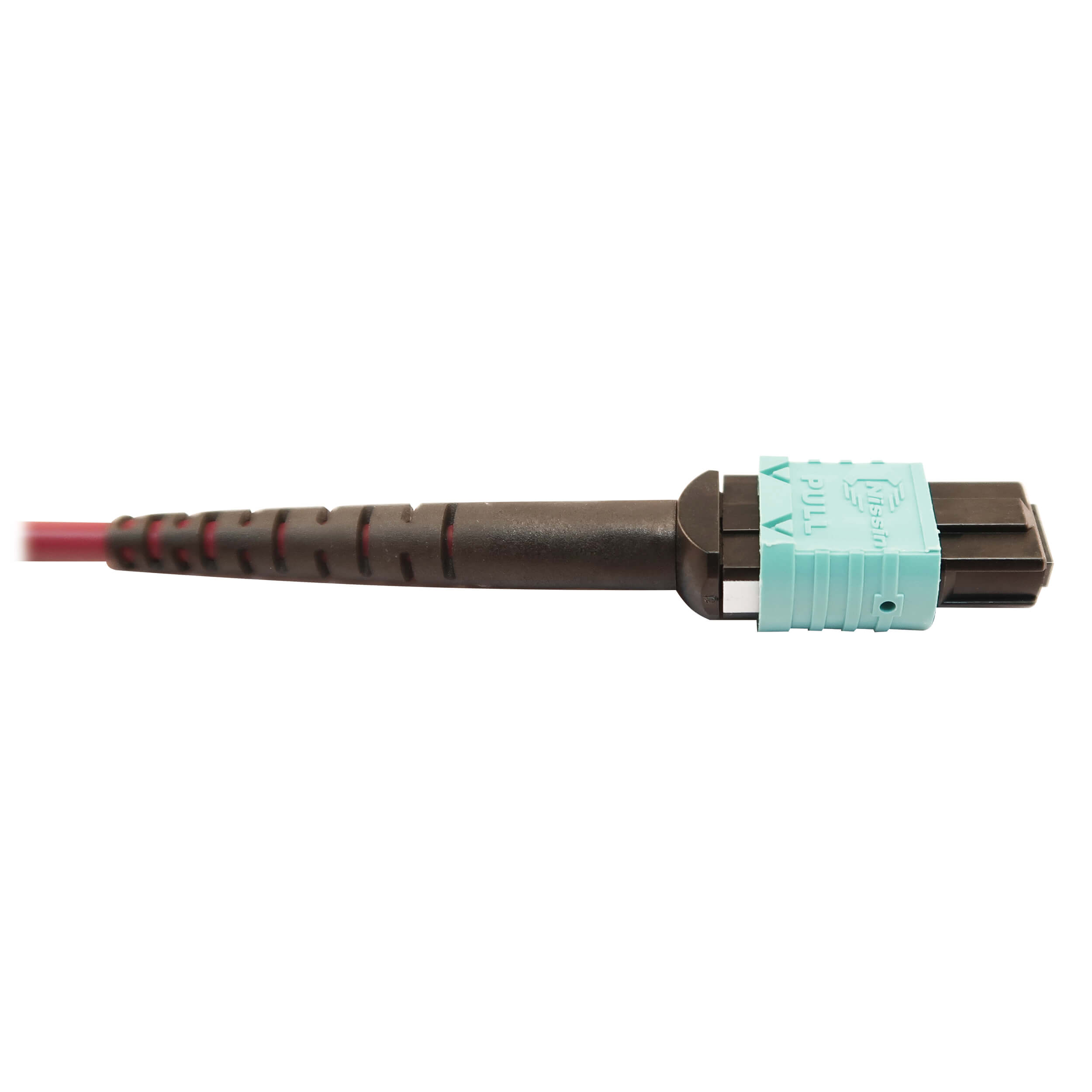 400G MTP/MPO Multimode OM4 Fiber Cable, 16F to 24F Magenta, 1M | Eaton
