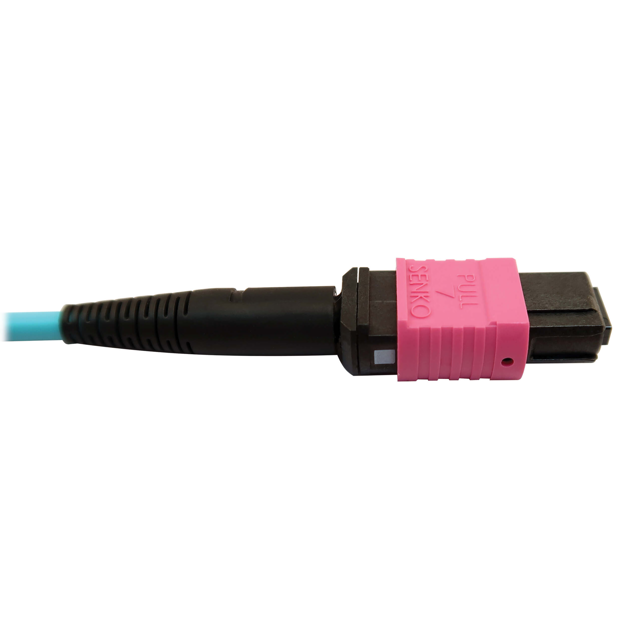 400G MTP/MPO Multimode OM4 Fiber Cable, 24F to 16F Aqua, 3M | Eaton