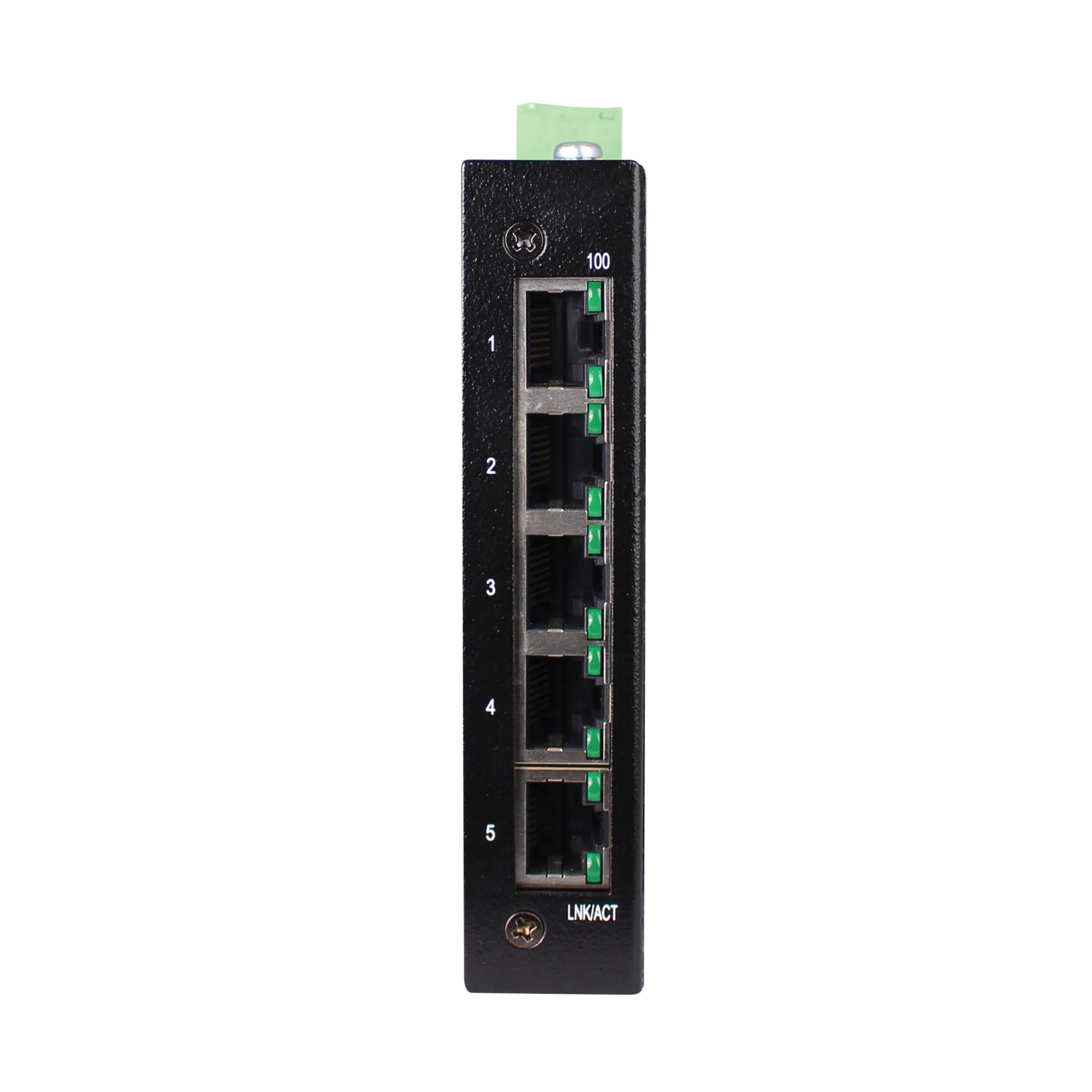 5-Port Industrial Ethernet Switch, EIP QoS, 10/100 Mbps, DIN Mount | Eaton