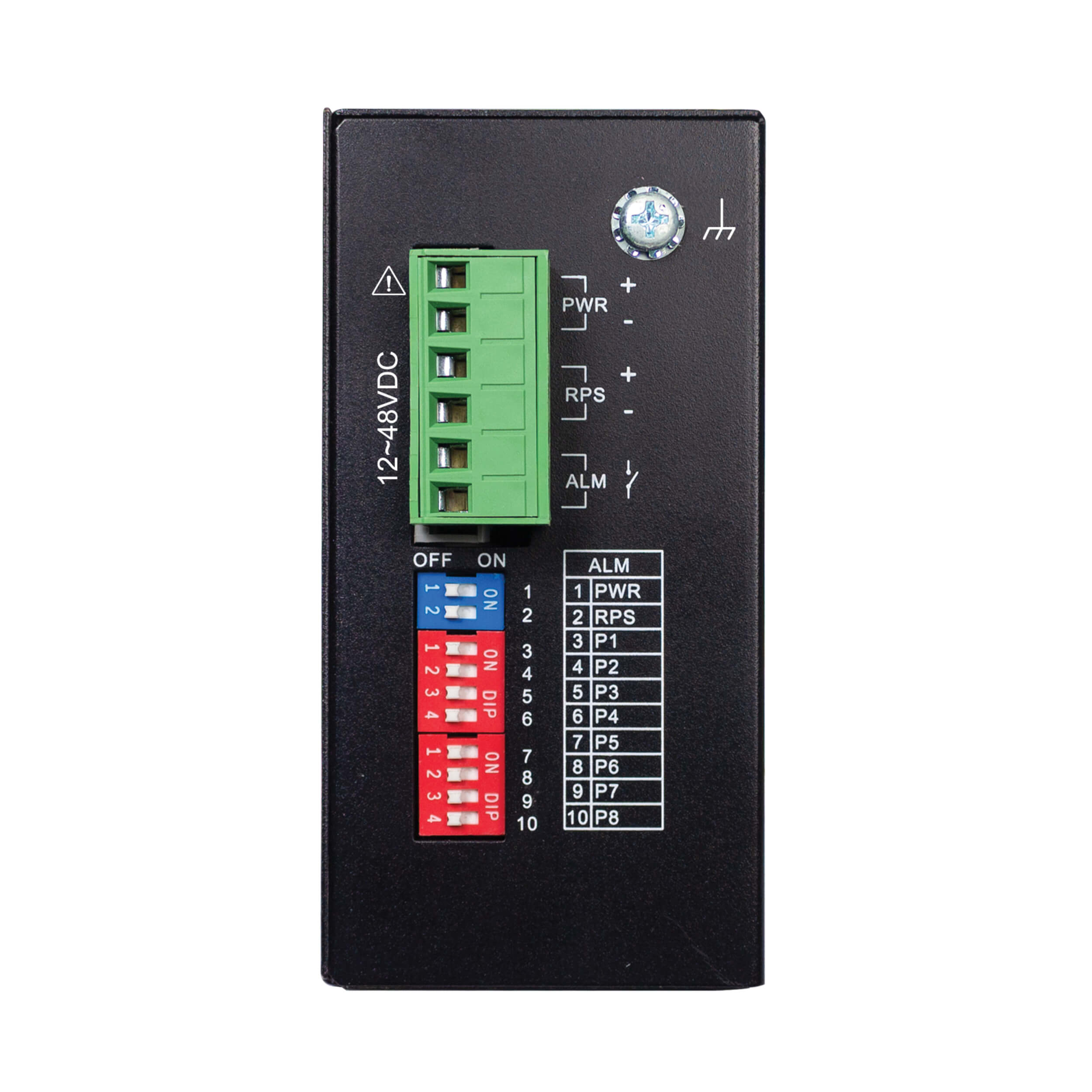 8-Port Industrial Ethernet Switch, EIP QoS, 10/100 Mbps, DIN Mount | Eaton