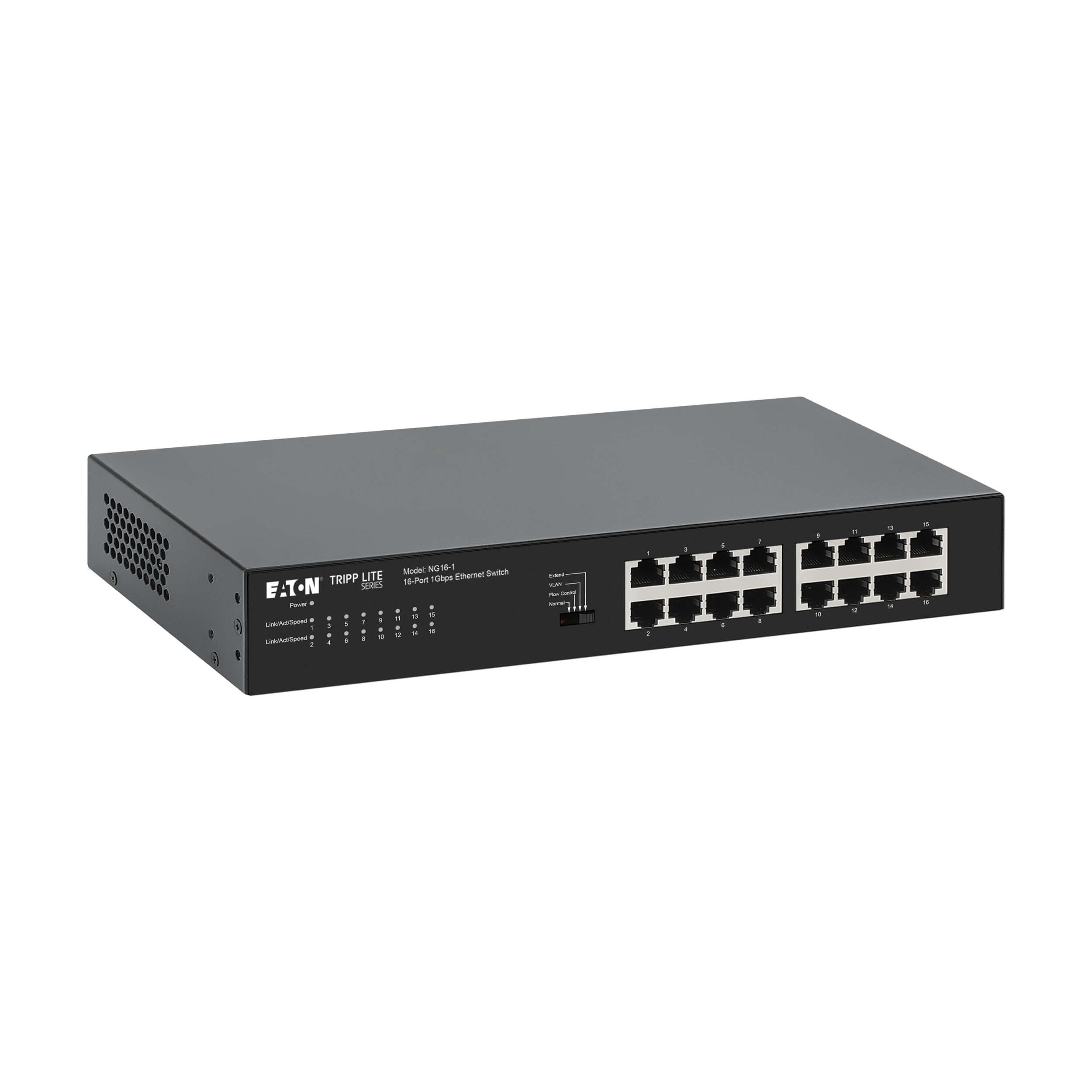 16-Port Unmanaged Switch, Gigabit Ethernet, Metal, Desktop | Eaton