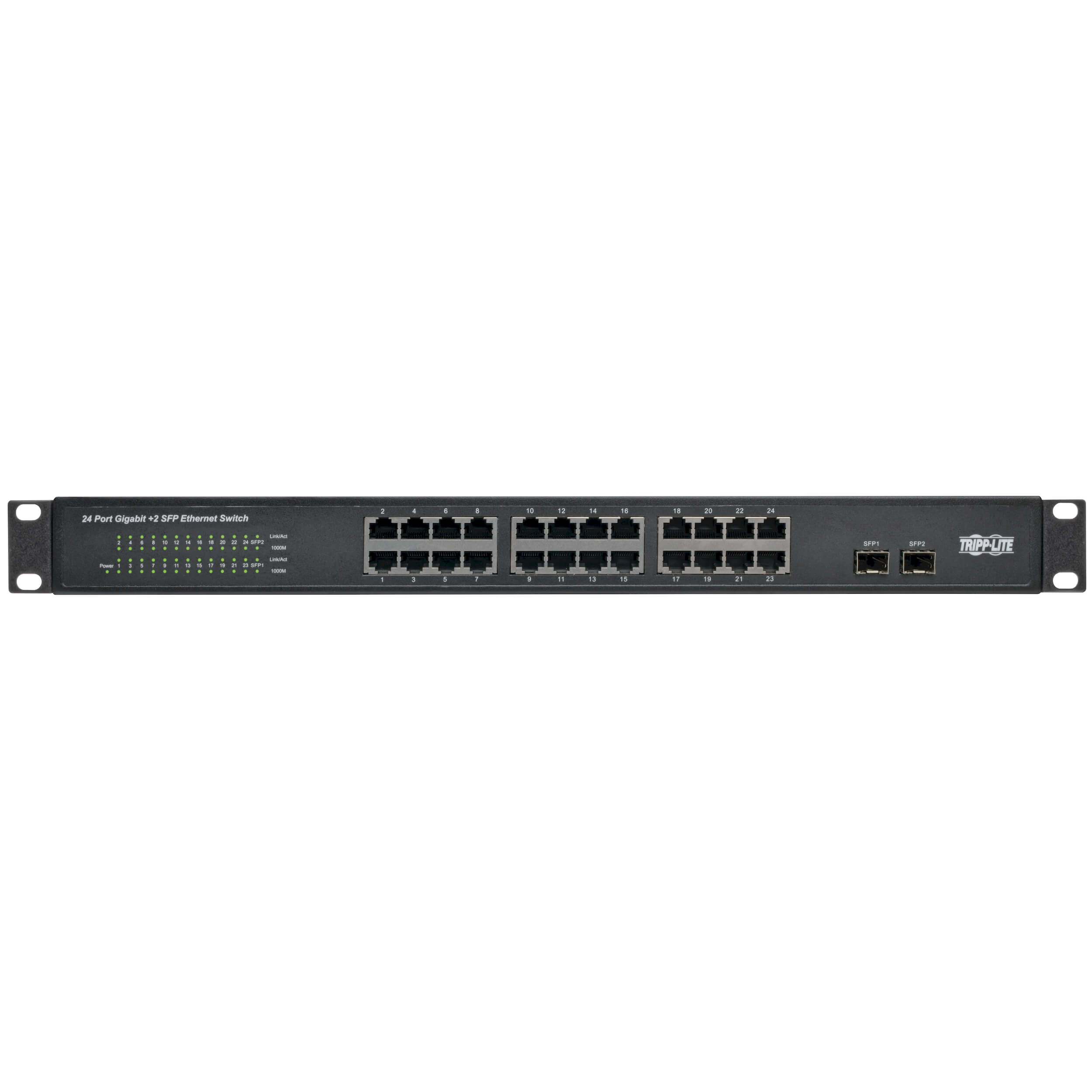 24-Port 1U/Desktop Gigabit Ethernet Unmanaged Switch, 2 Gigabit SFP ...