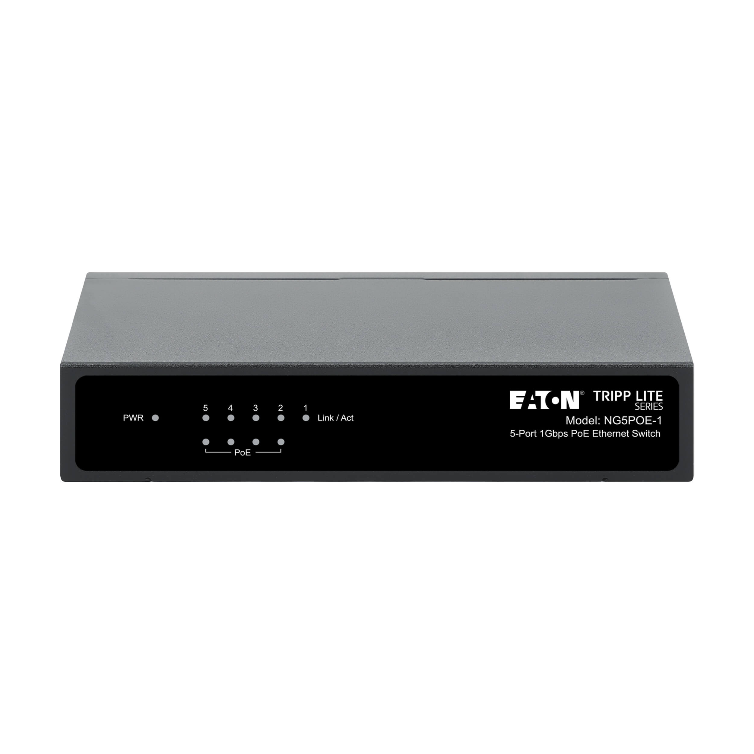5-Port Unmanaged Desktop Ethernet Switch, PoE+, 65W, Metal Housing | Eaton