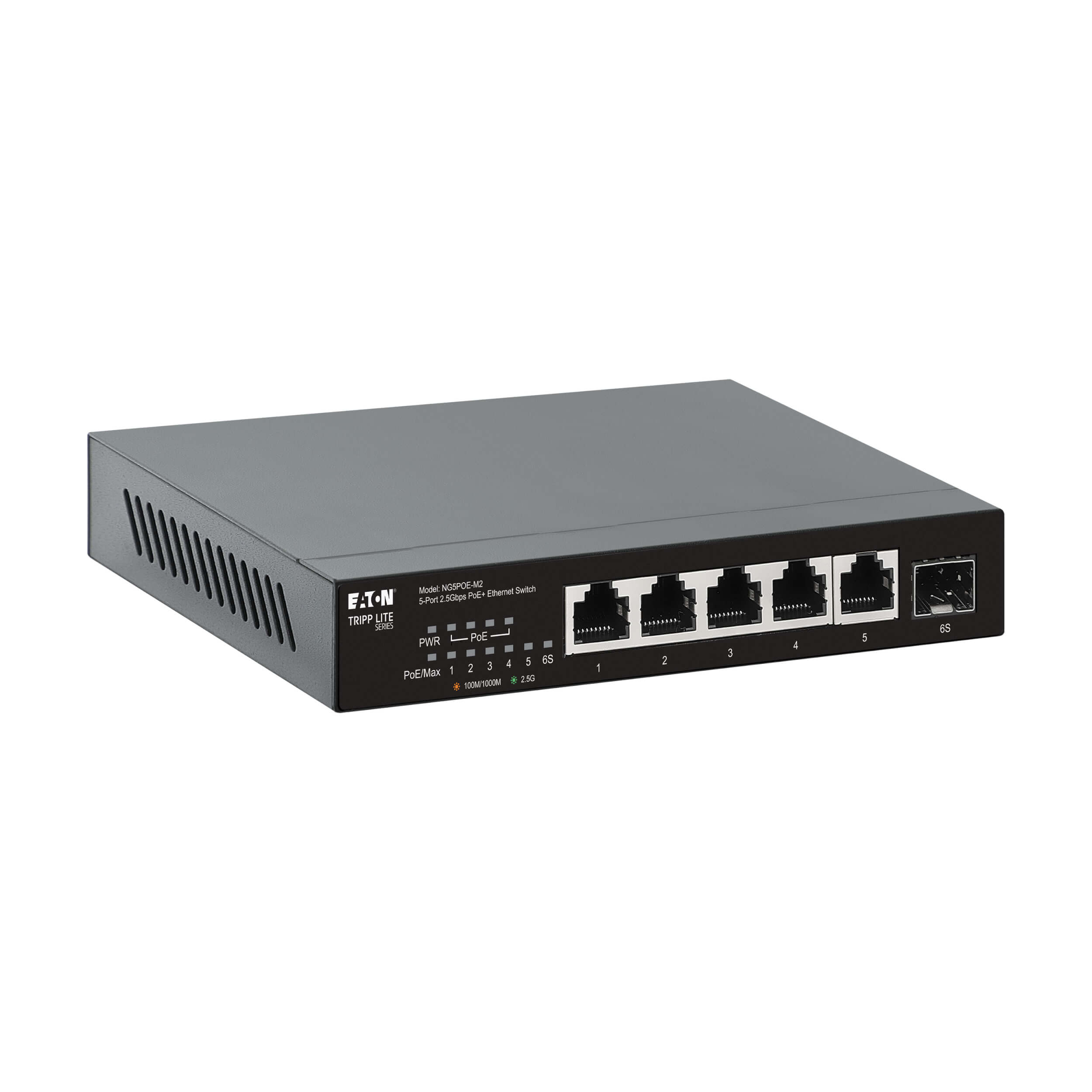 5-Port Unmanaged Desktop Ethernet Switch, PoE+, 70W, Metal Housing | Eaton