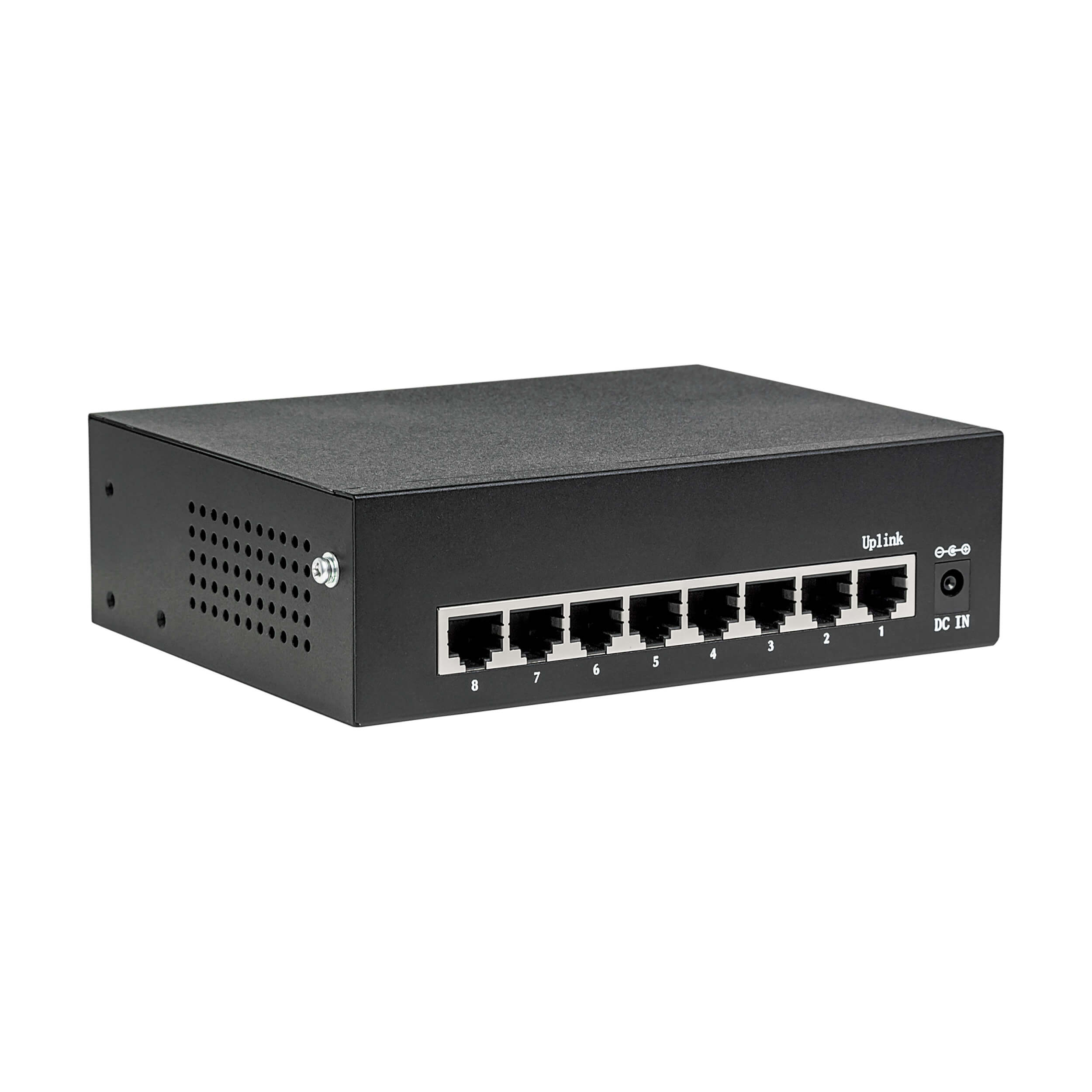 8-Port Unmanaged Desktop Ethernet Switch, PoE+, 60W, Metal Housing | Eaton