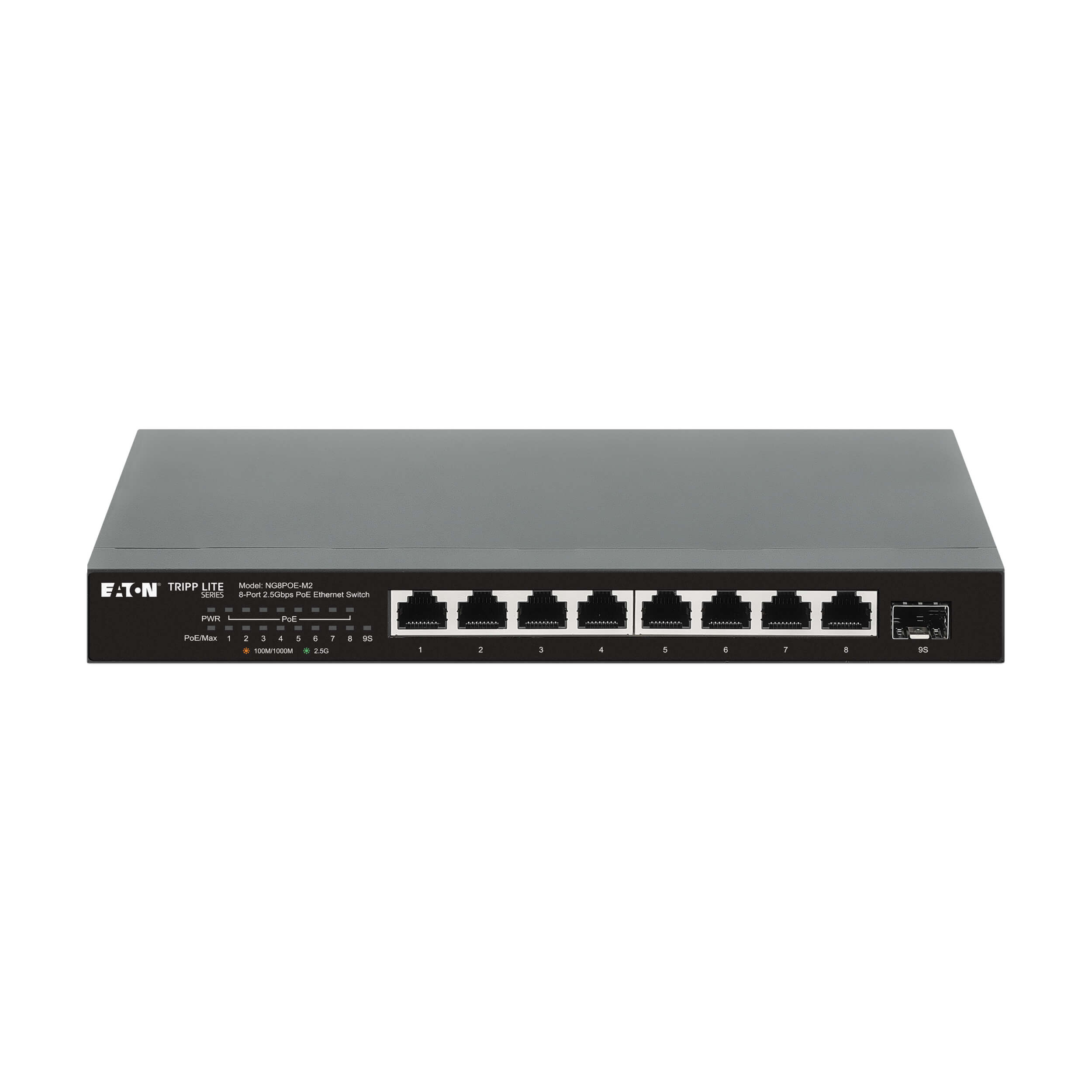 8-Port Unmanaged Desktop Ethernet Switch, PoE+, 100W, Metal Housing | Eaton