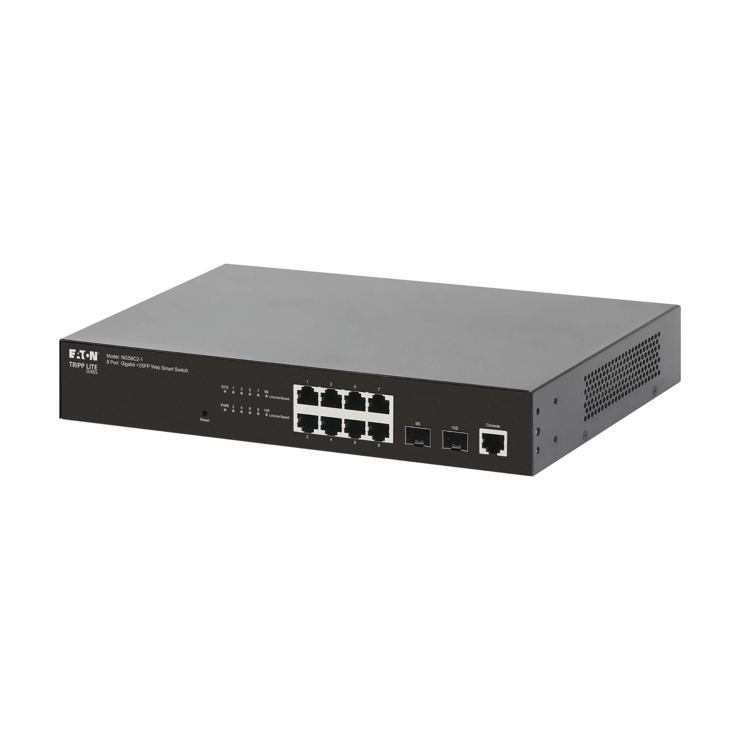8-Port Managed Gigabit Ethernet Switch, Layer 2, Rack, Desktop | Eaton