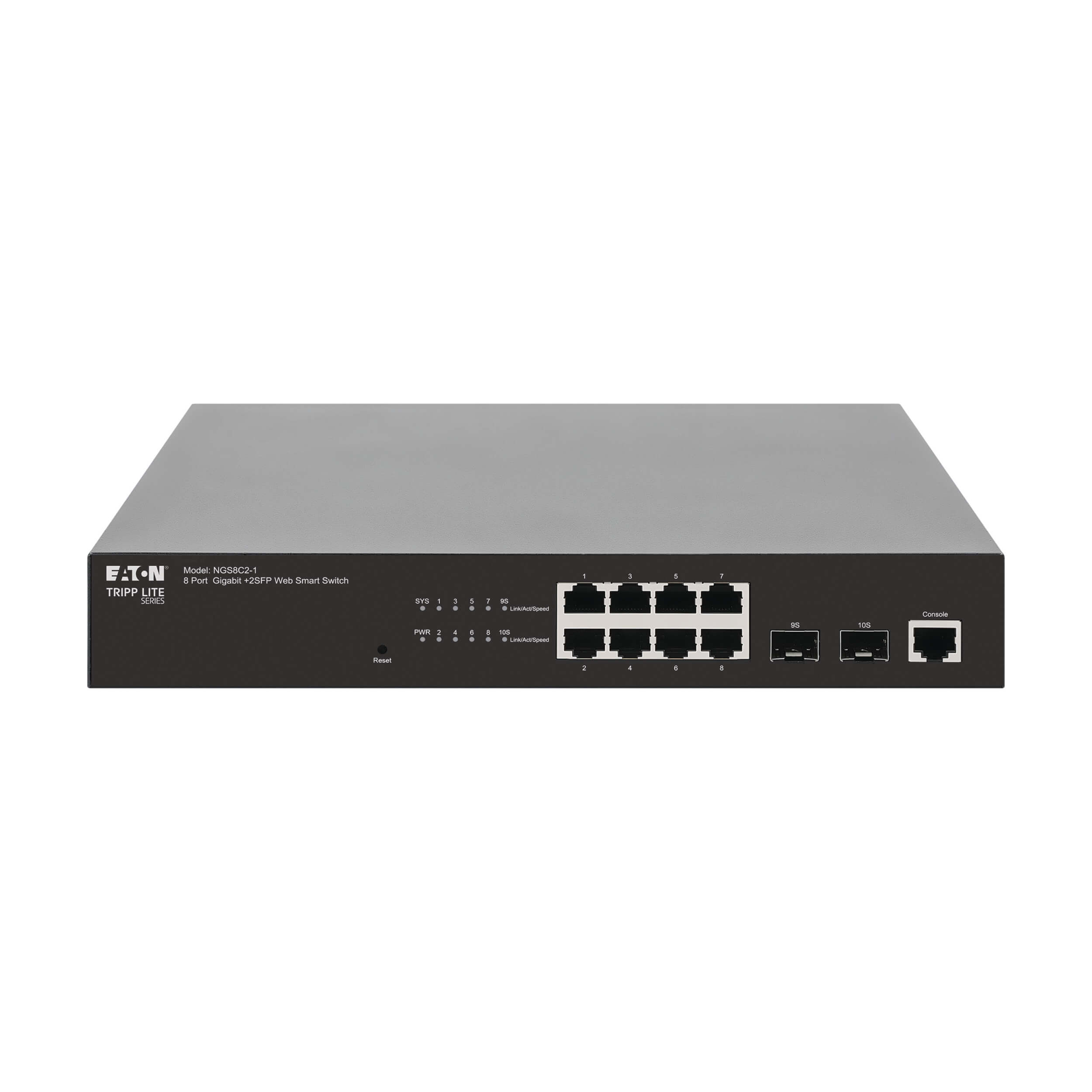 8-Port Managed Gigabit Ethernet Switch, Layer 2, Rack, Desktop | Eaton