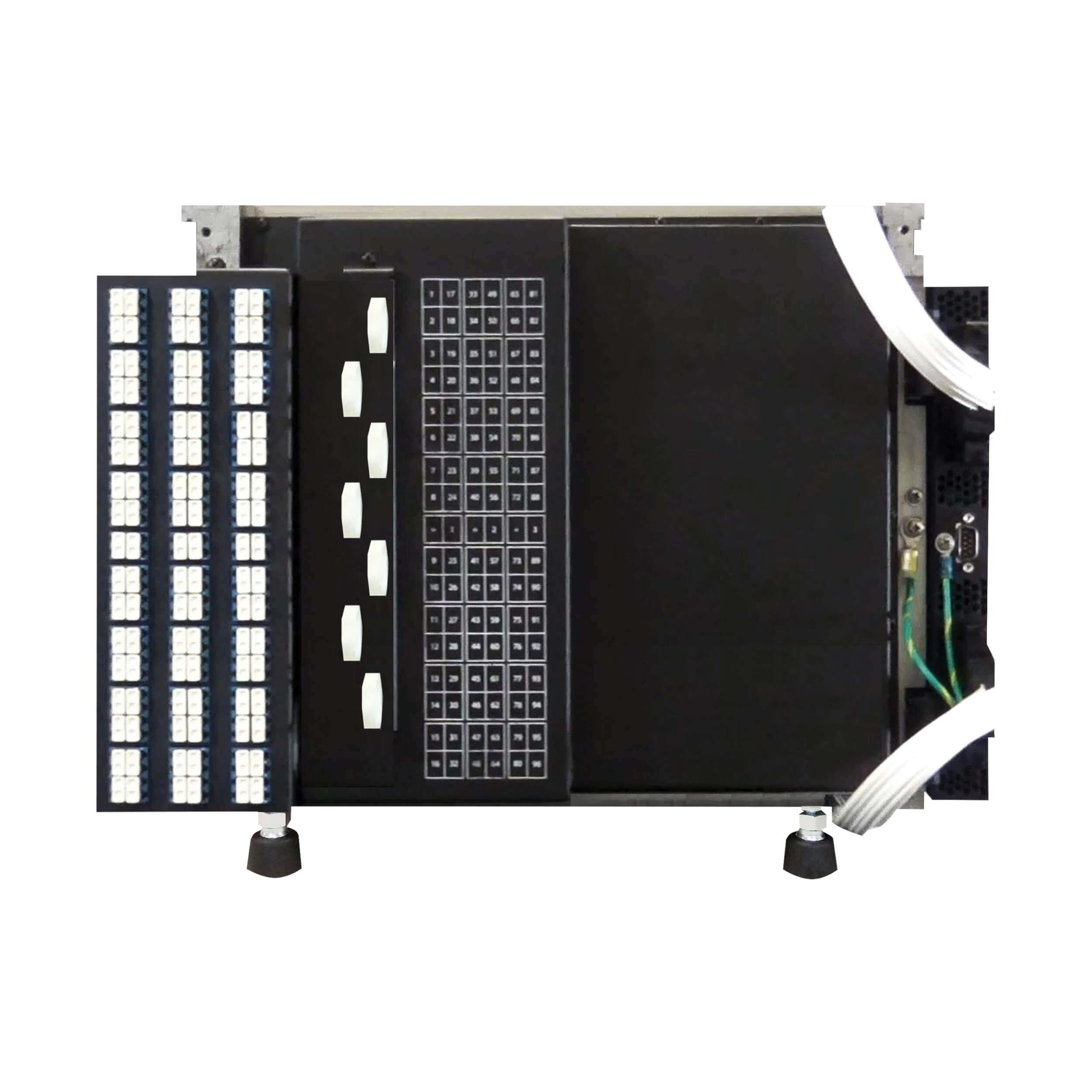Eaton Robotic Fiber Panel System, 204 Multimode LC Fiber Ports, Mini ...