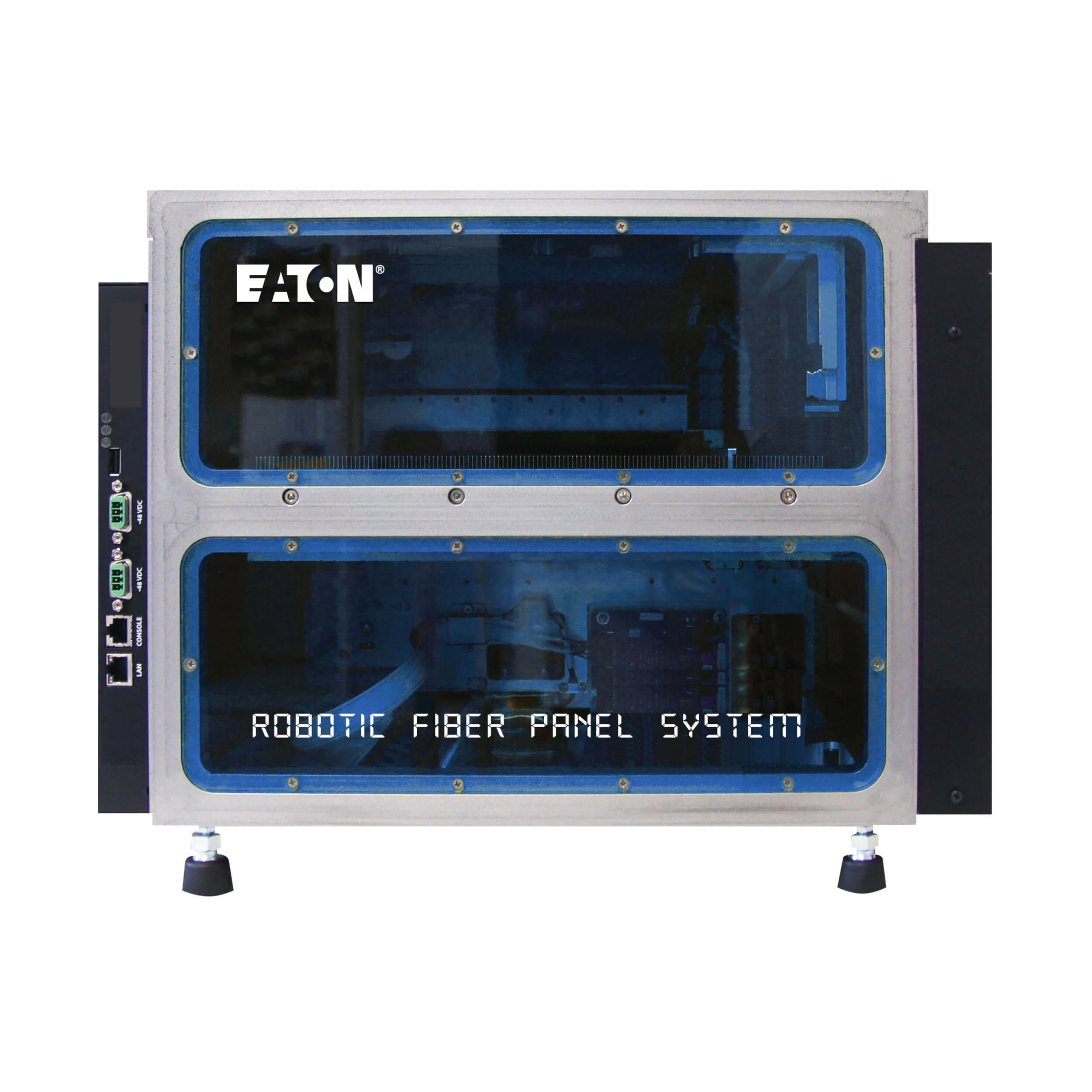 Eaton Robotic Fiber Panel System, 204 Multimode LC Fiber Ports, Mini ...