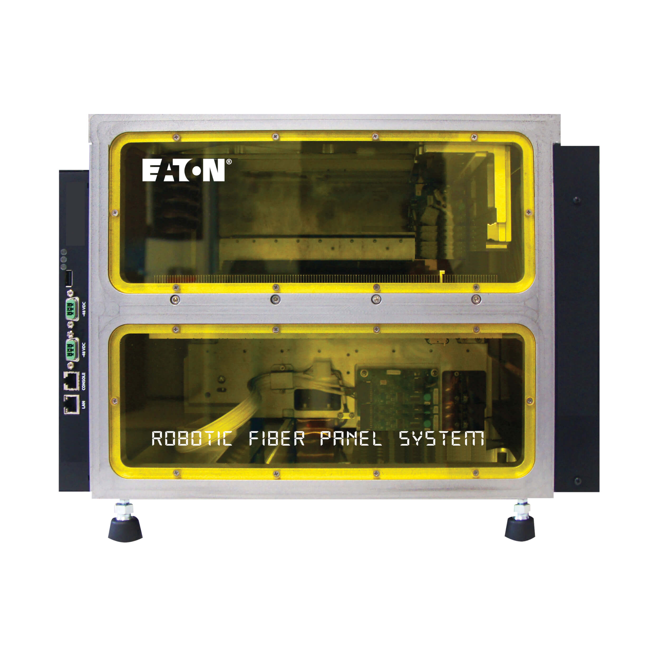 Eaton Robotic Fiber Panel System, 204 Singlemode LC Fiber Ports, Mini ...