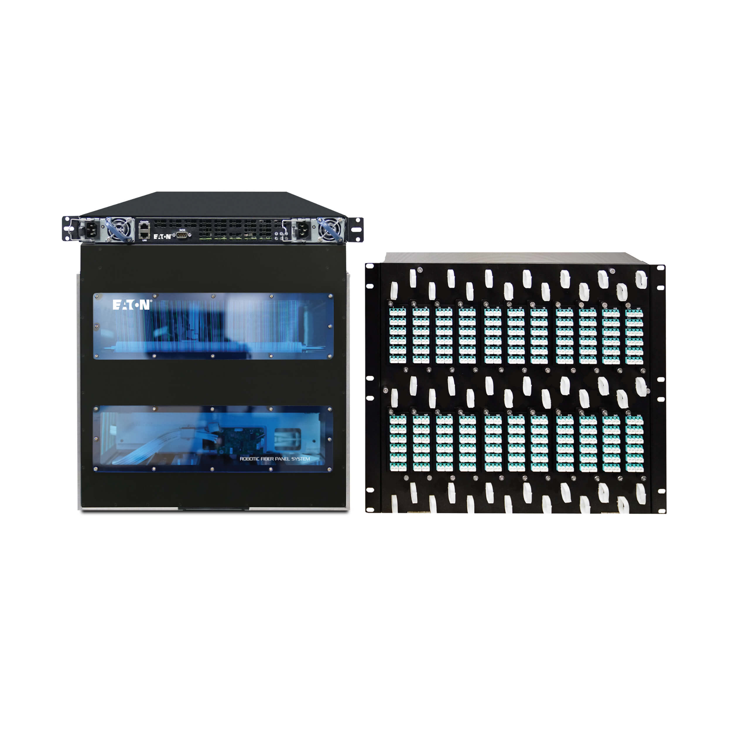 Eaton Robotic Fiber Patch Panel System, LC Duplex, Multimode | Eaton