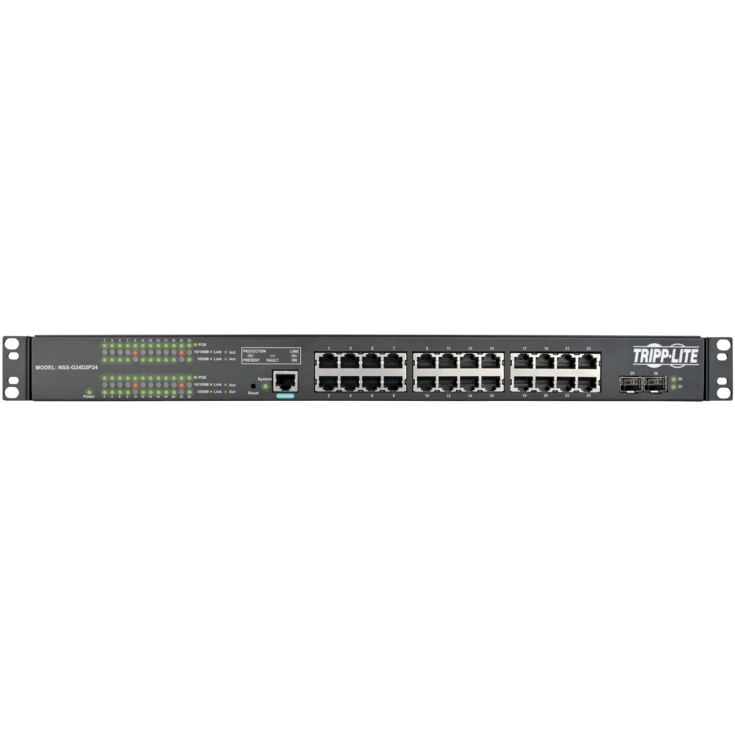 24-Port Gigabit L2 Managed PoE+ Switch, 240W; 2x SFP Gigabit Slots, 52 ...
