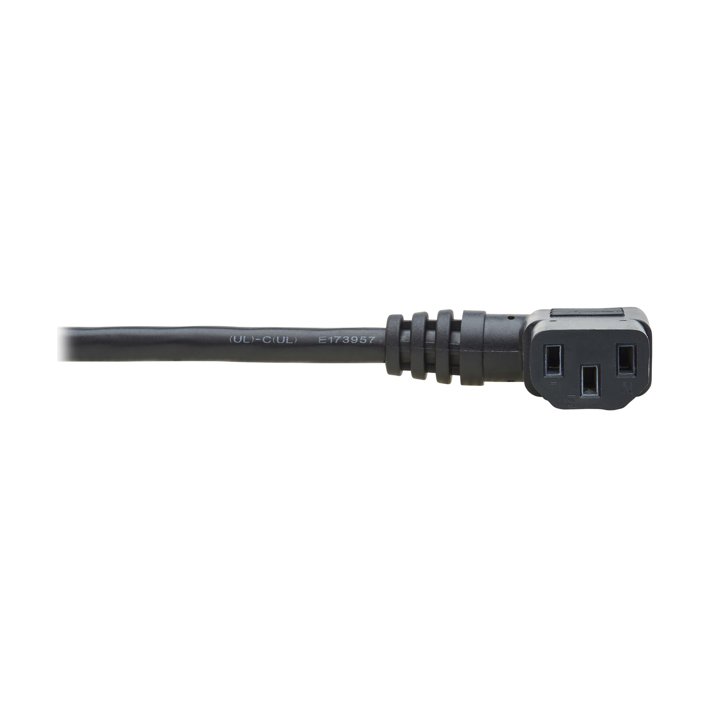 C13 to C14 Left Angle Computer Power Cord, 2 ft | Eaton