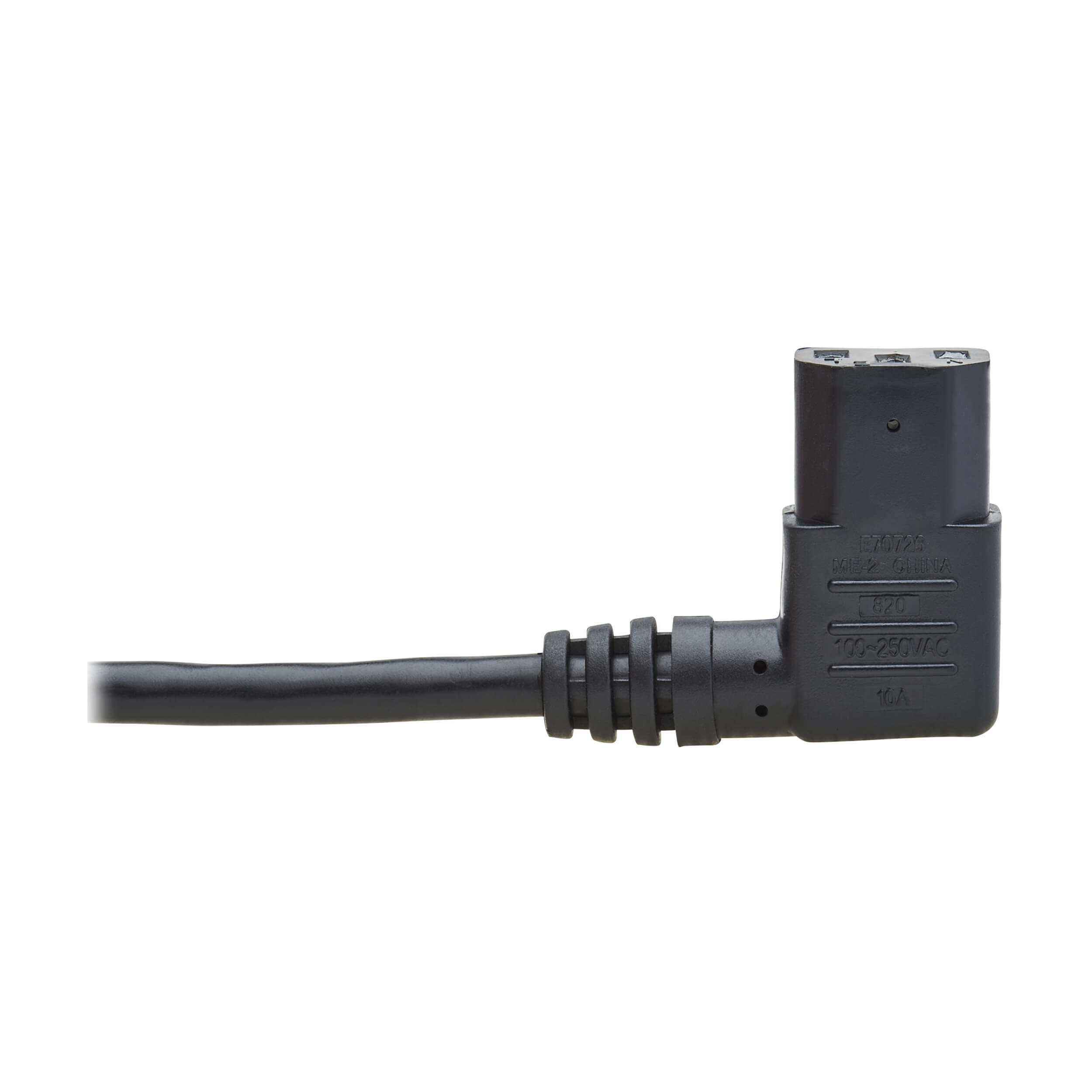 C13 to C14 Left Angle Computer Power Cord, 2 ft | Eaton