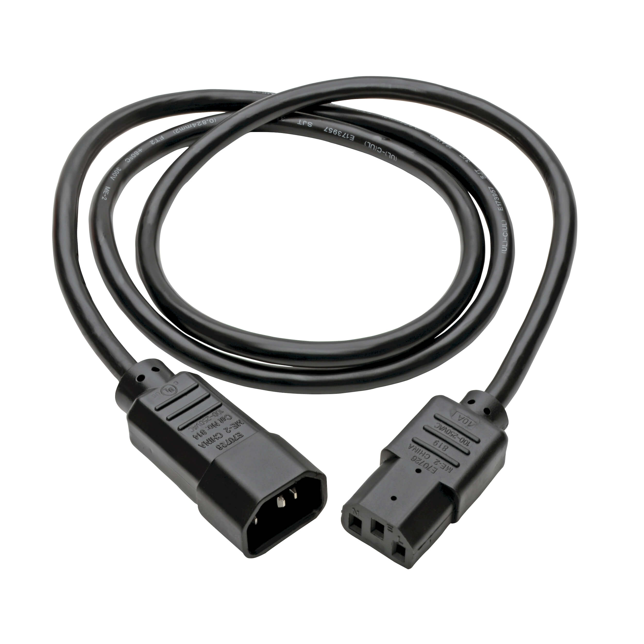 C14 to C13 Computer Power Cord, 3 ft, 18 AWG | Eaton
