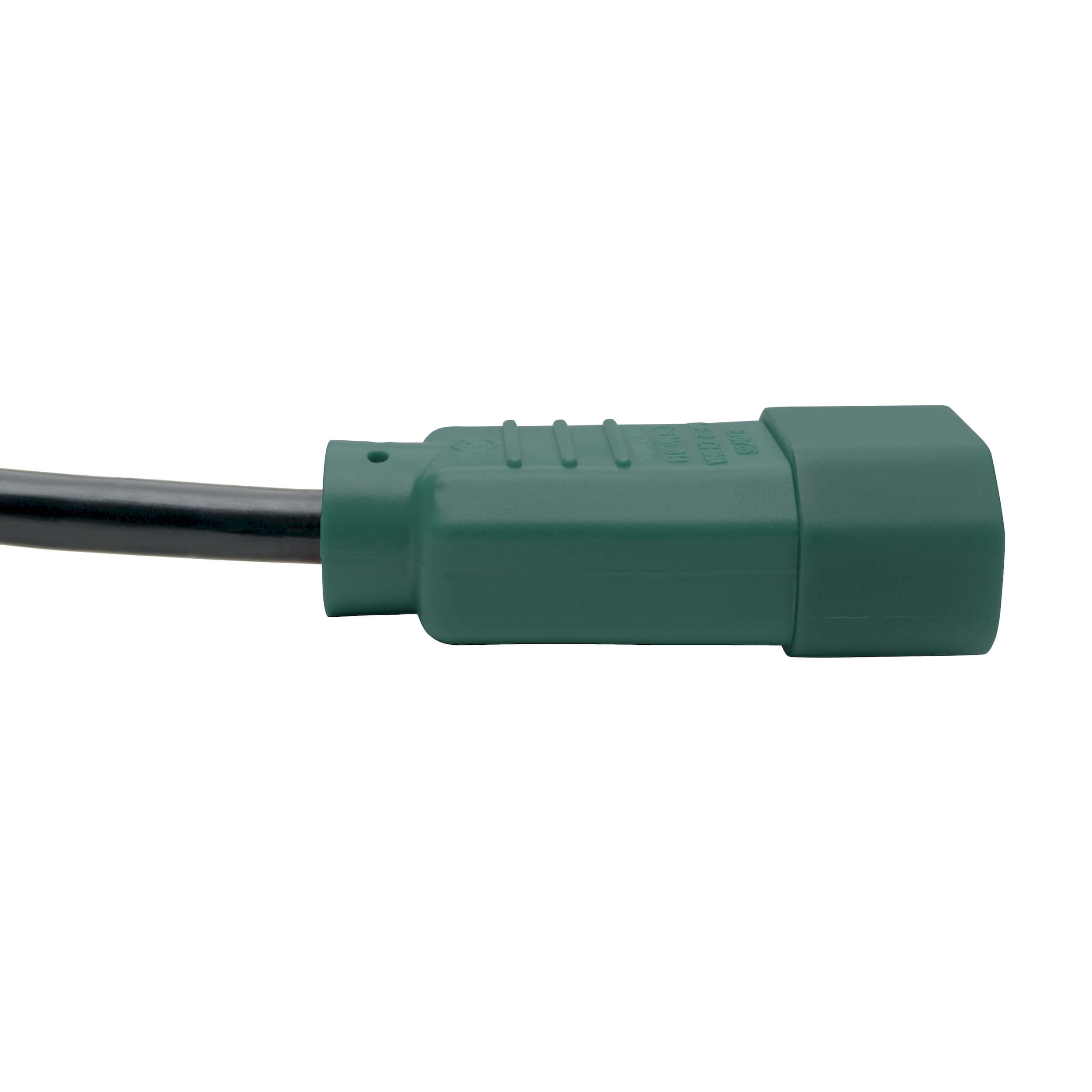 C14 to C13 Computer Power Cord, 4 ft, Green Plugs | Eaton